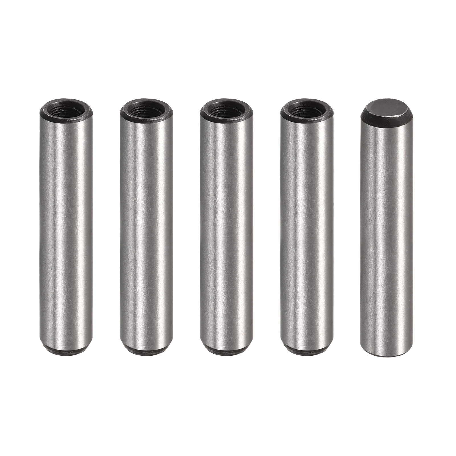 M6 Internal Thread Dowel Pin 5 Pack 10x45mm Chamfering Flat Carbon ...