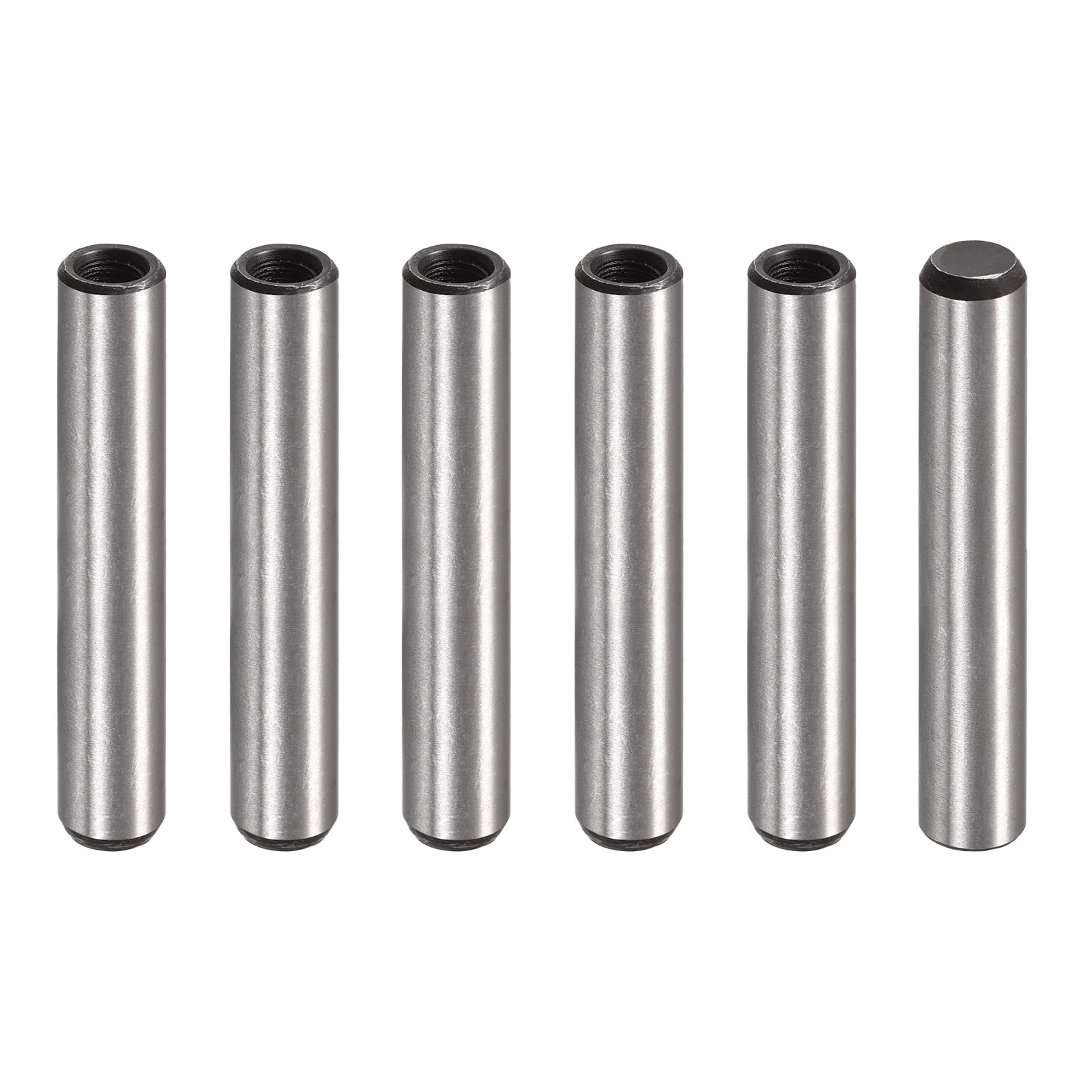 M6 Internal Thread Dowel Pin 6 Pack 10x55mm Chamfering Flat Carbon ...