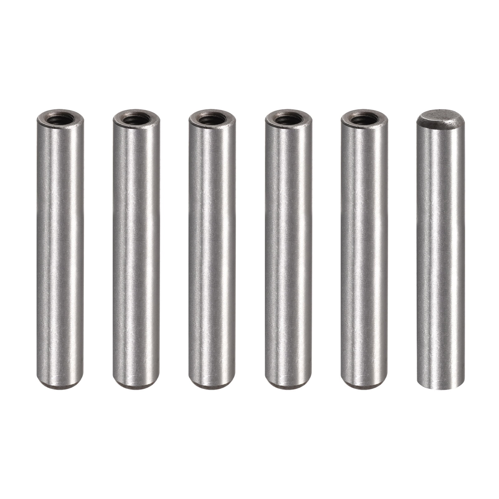 M6 Internal Thread Dowel Pin 6 Pack 10x60mm Chamfering Flat Carbon ...