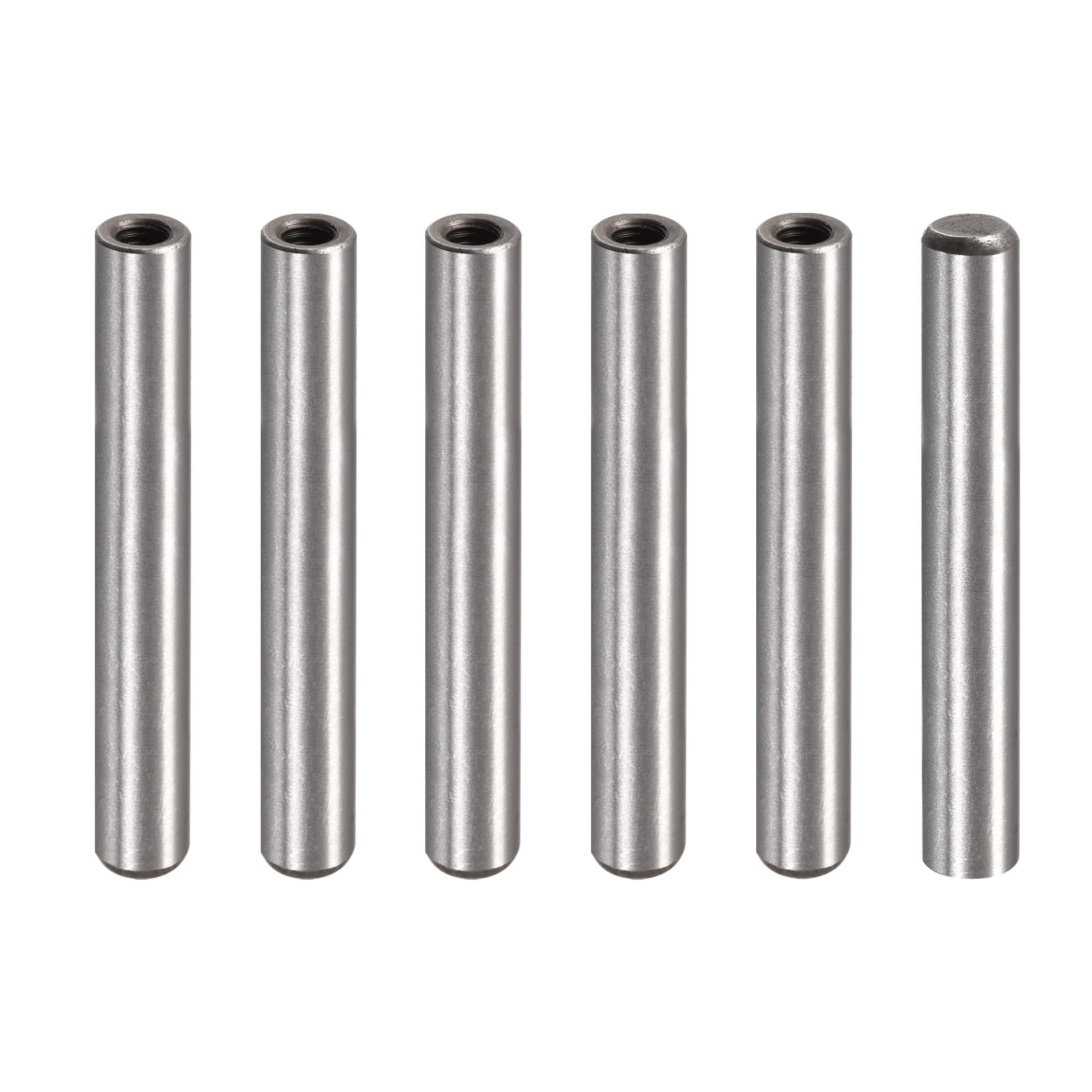 M6 Internal Thread Dowel Pin 6 Pack 10x70mm Chamfering Flat Carbon ...
