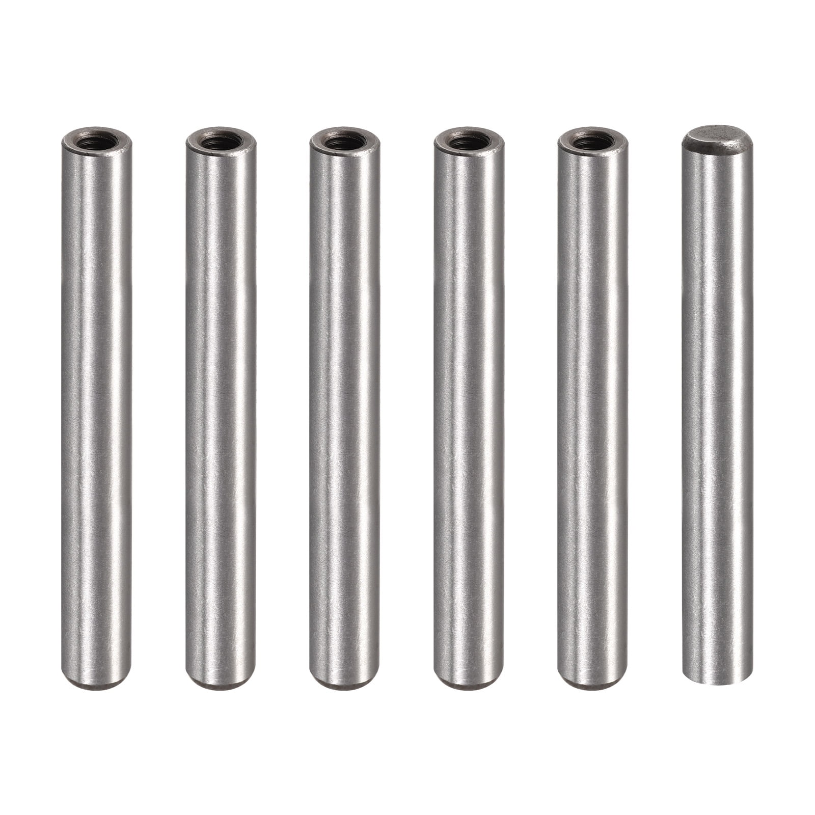 M6 Internal Thread Dowel Pin 6 Pack 10x90mm Chamfering Flat Carbon ...