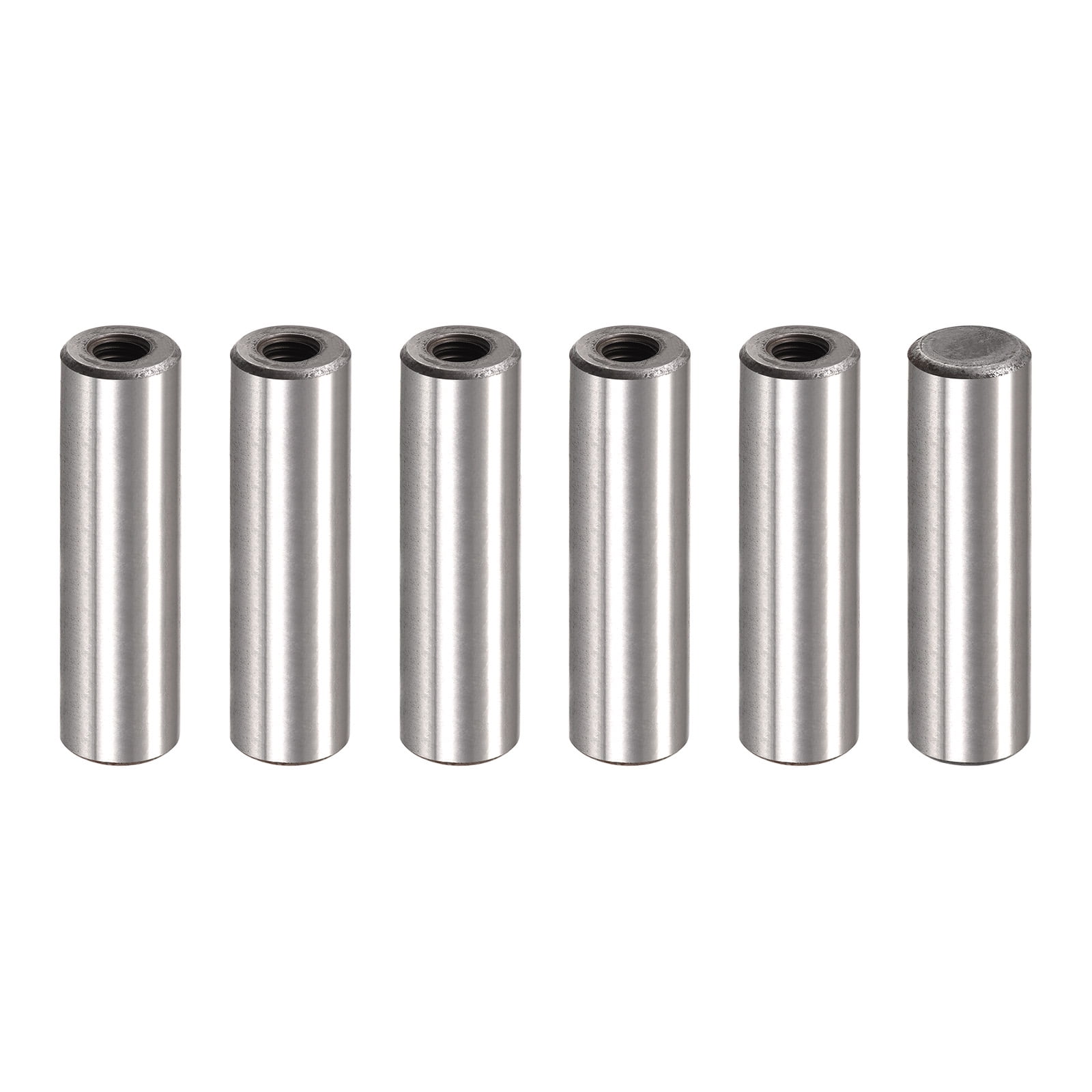 M6 Internal Thread Dowel Pin 6 Pack 12x40mm Chamfering Flat Carbon ...