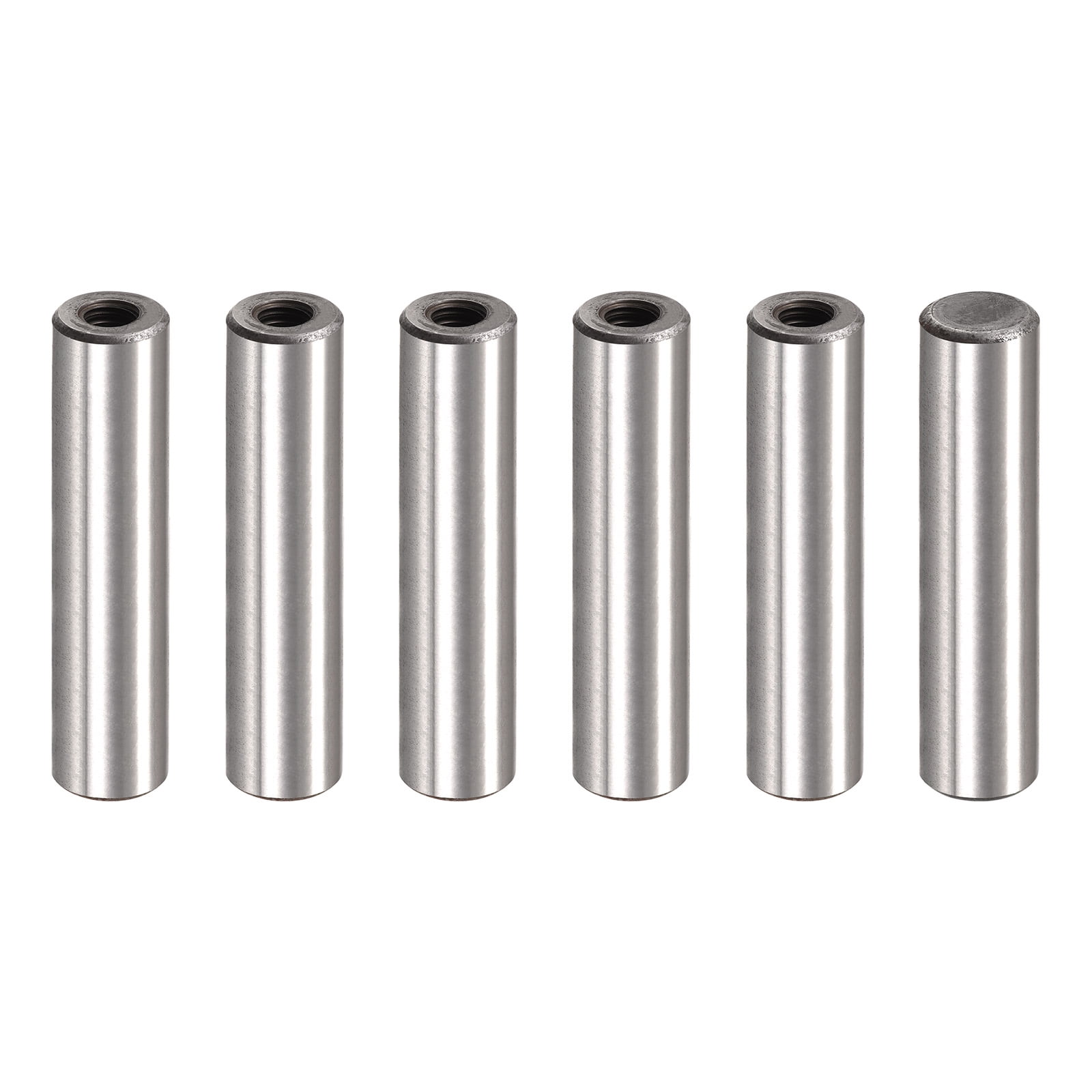 M6 Internal Thread Dowel Pin 6 Pack 12x50mm Chamfering Flat Carbon ...
