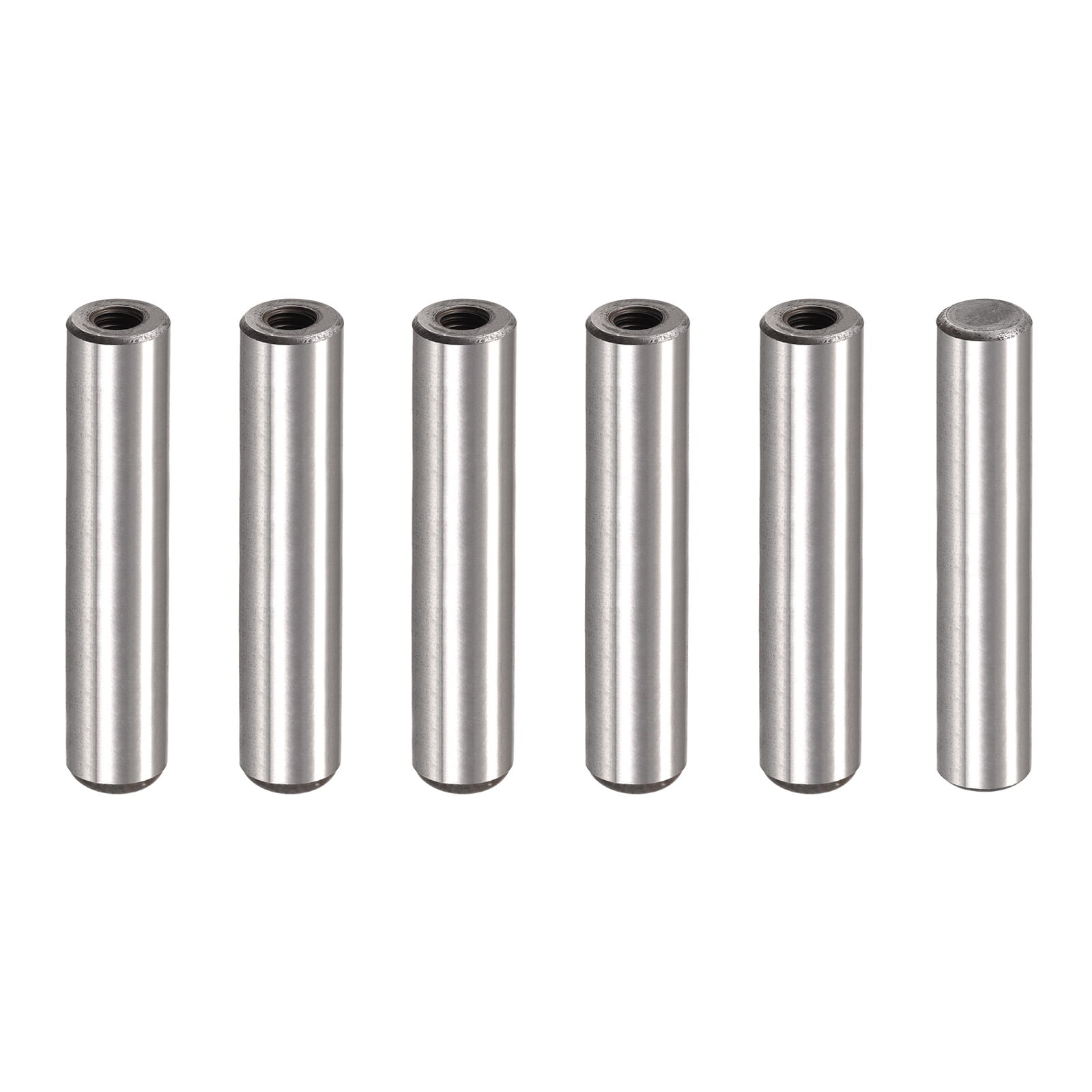 M6 Internal Thread Dowel Pin 6 Pack 12x60mm Chamfering Flat Carbon ...