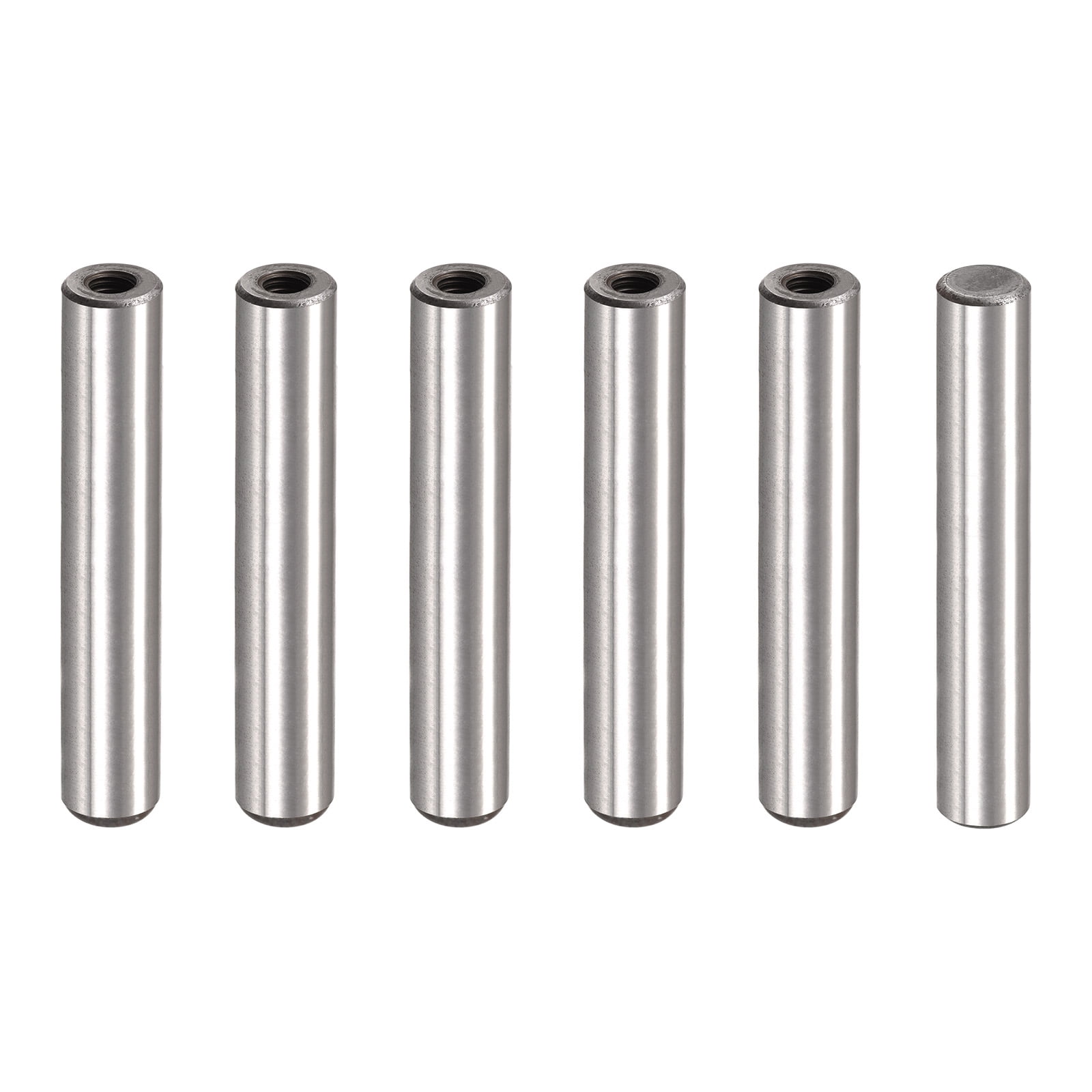 M6 Internal Thread Dowel Pin 6 Pack 12x70mm Chamfering Flat Carbon ...