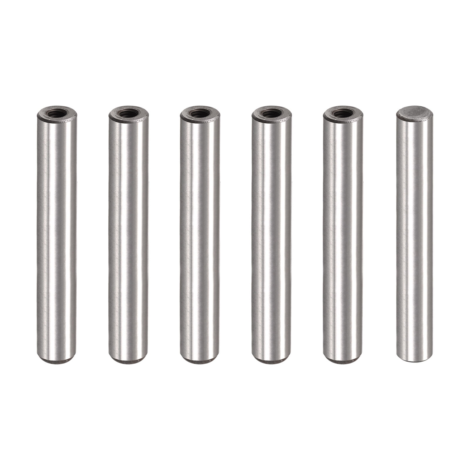 M6 Internal Thread Dowel Pin 6 Pack 12x80mm Chamfering Flat Carbon ...