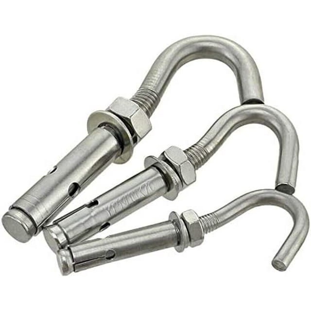 M6 M8 Expansion Screws Hooks 316 Stainless Steel Eye Bolt Open Anchor ...