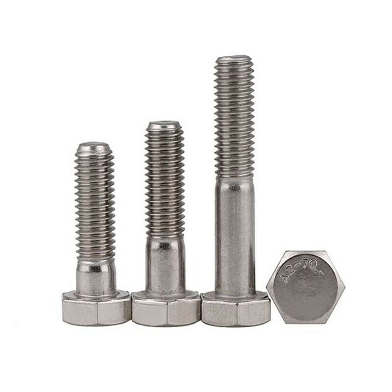 M6 M8 M10 M12 Partially Thread External Hex Head Screws 304 Stainless ...