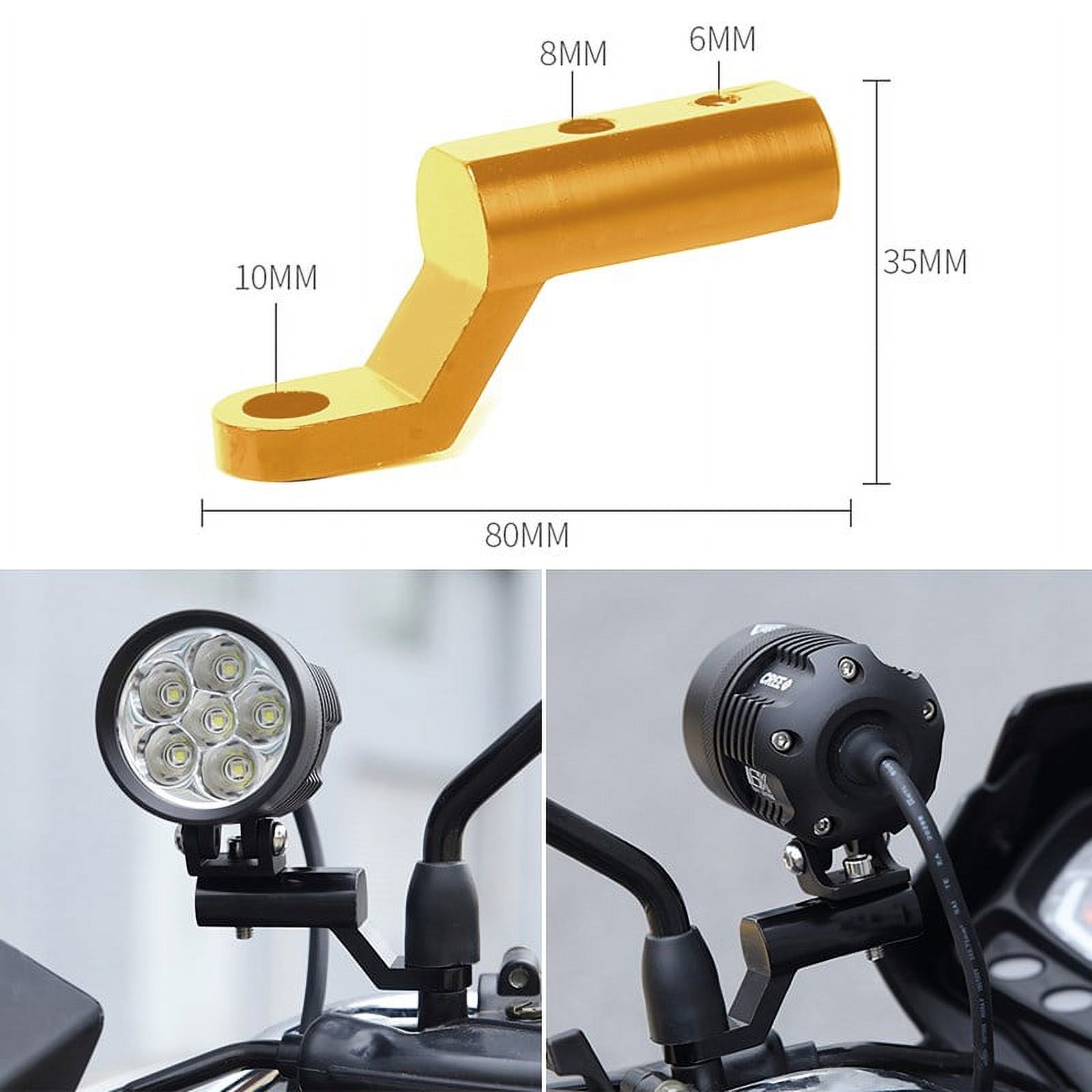 M6/M8 UNIVERSAL Motorcycle Mirrors Light Extenders Spacers Extension ...