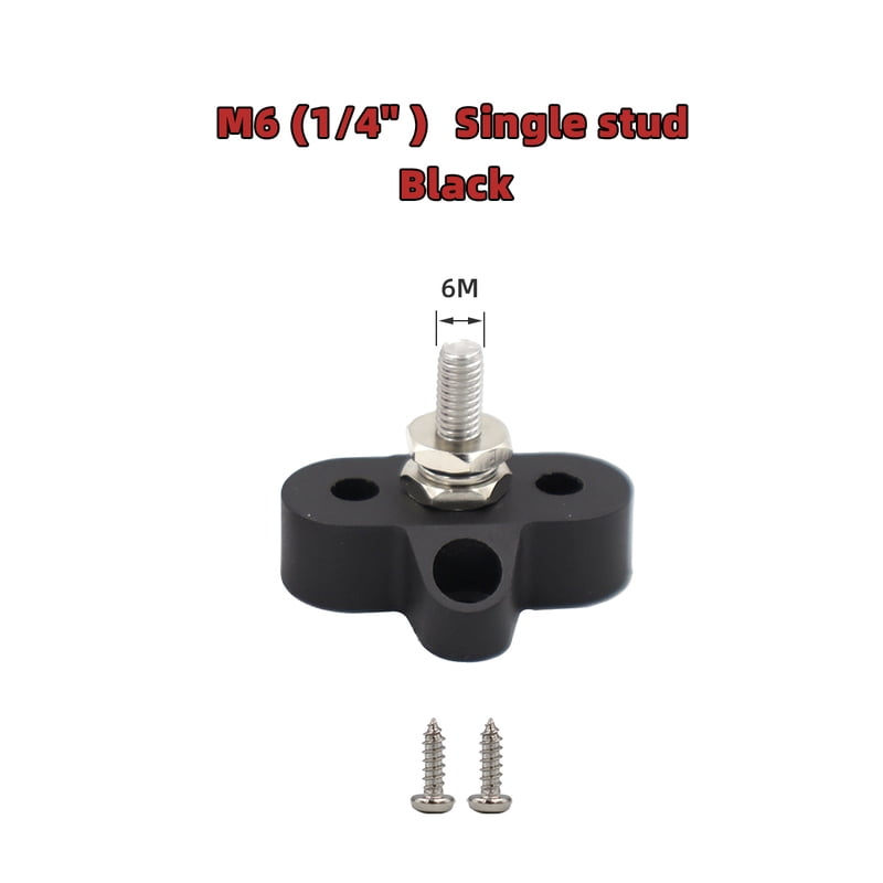 M6 M8Terminal Block Stud 5/16" 1/4" BusBar Positive Negative Heavy Duty ...