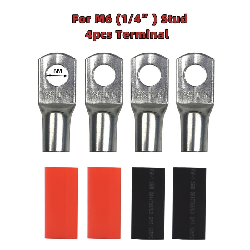 M6 M8Terminal Block Stud 5/16" 1/4" BusBar Positive Negative Heavy Duty ...