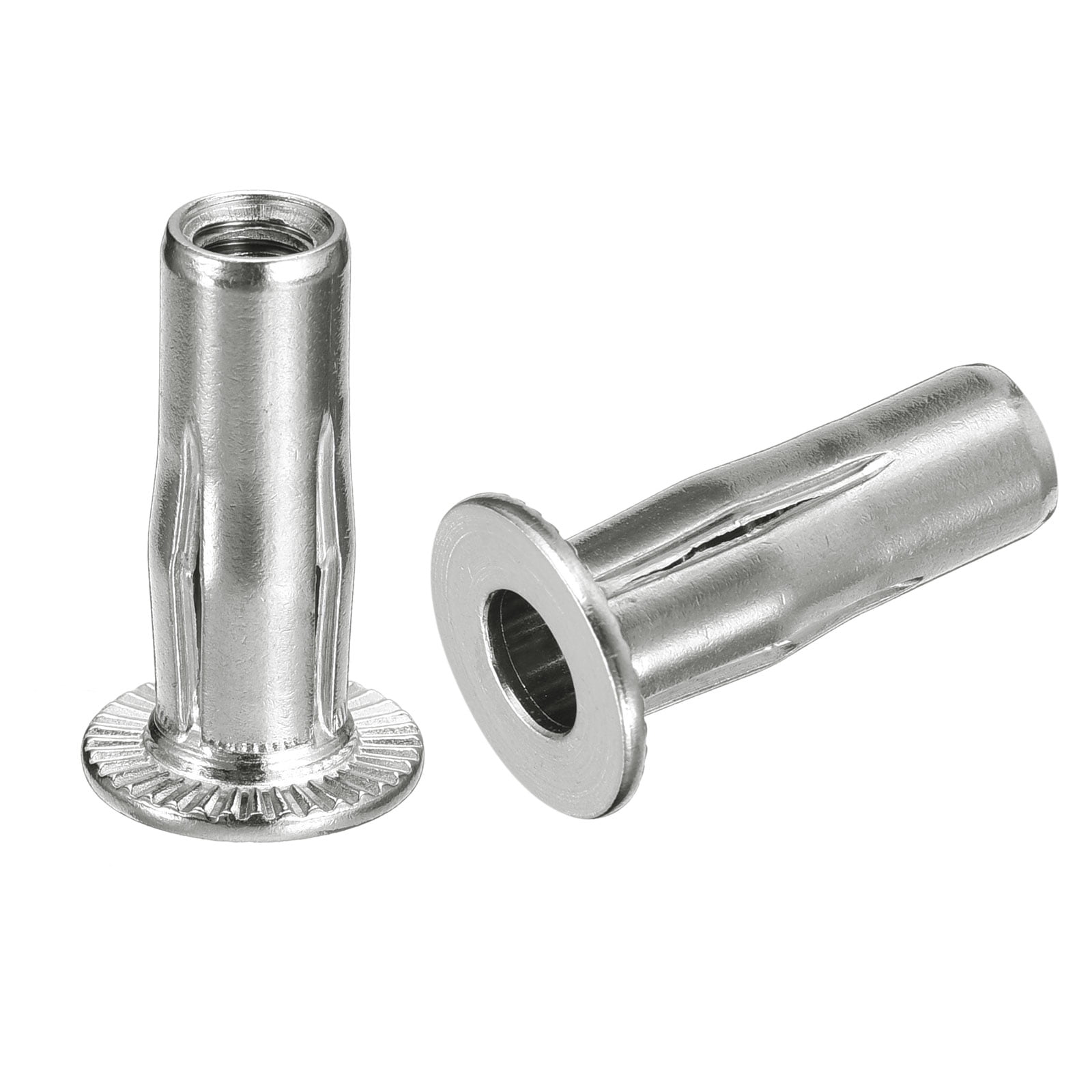 M6 Multi-Grip Rivet Nuts, 6pack Pre-Bulbed Insert Nut 304 Stainless ...