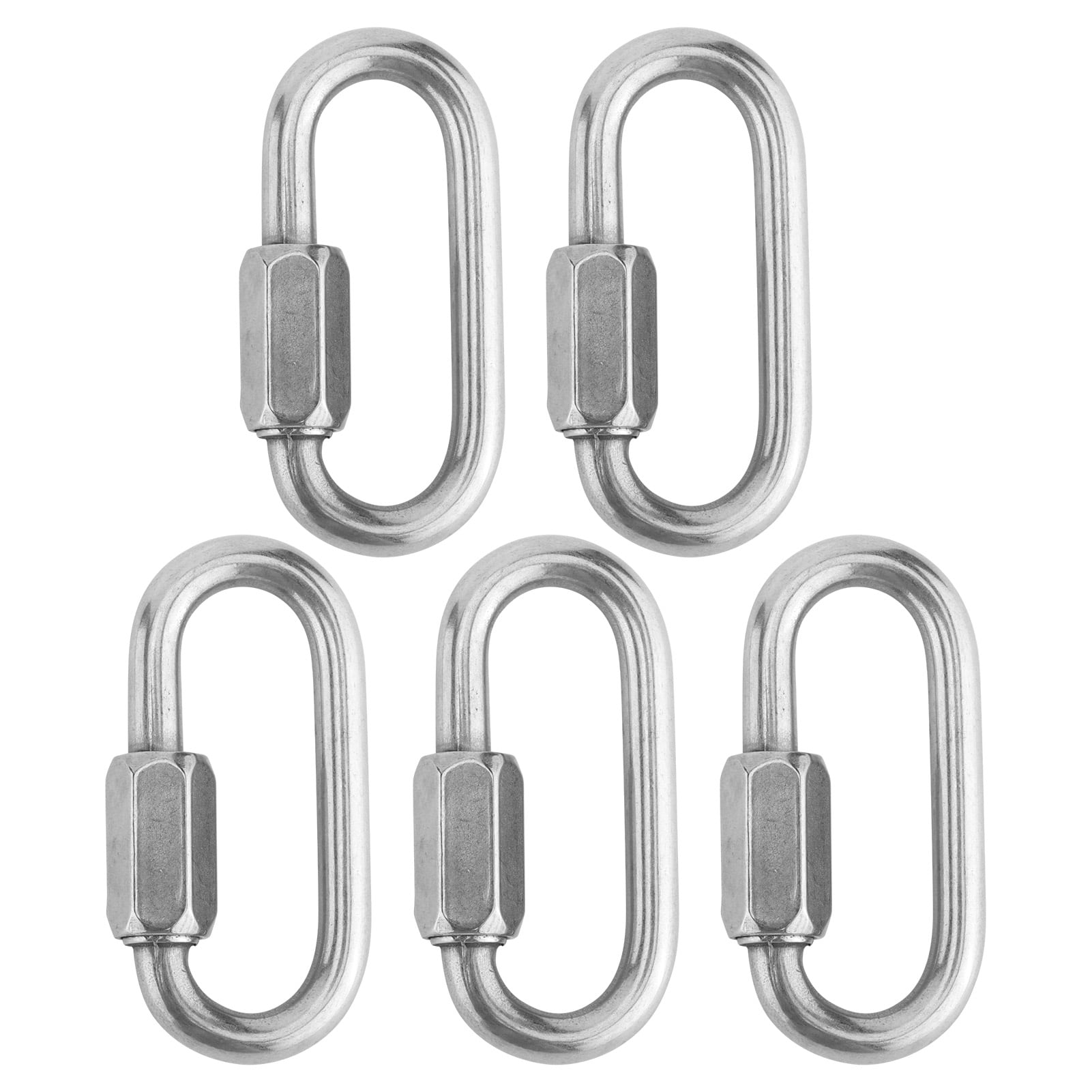 M6 Portable Carabiner Clip 304 Stainless Steel Locking Clips ...