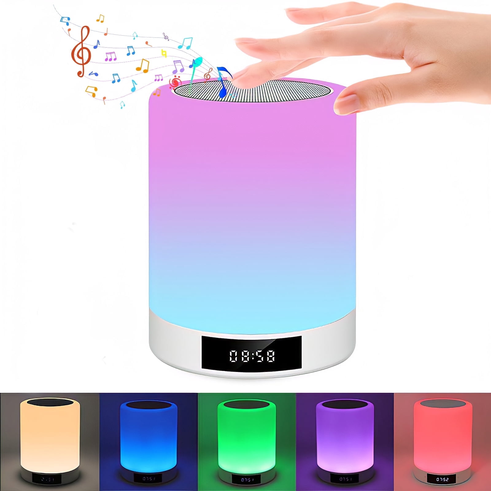 M6 Portable Wireless Bluetooth Speaker with Night Light - Long Battery ...