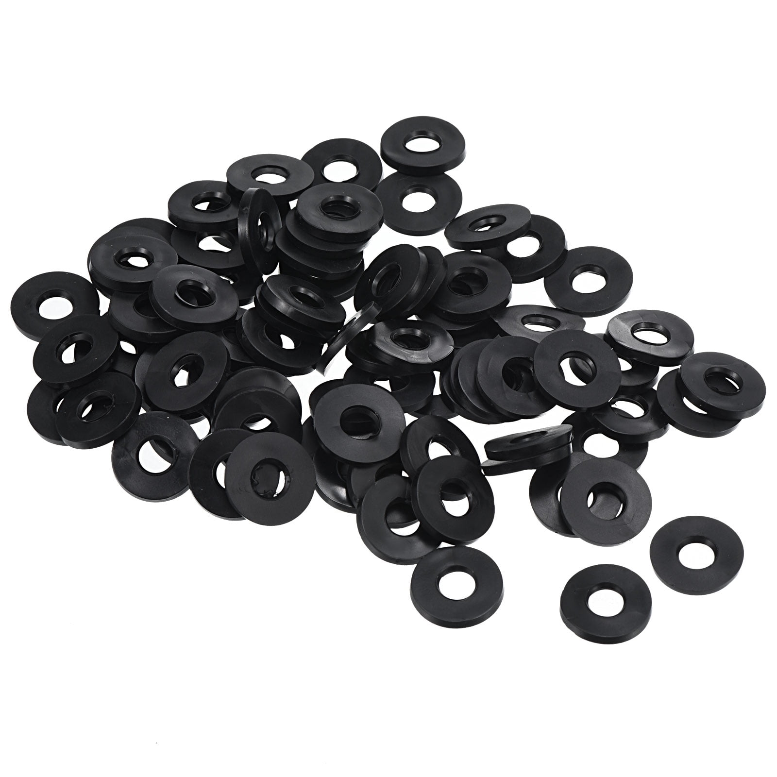 M6 Rubber Flat Washer, 100 Pack 5mm ID 13mm OD Sealing Spacer Gasket ...