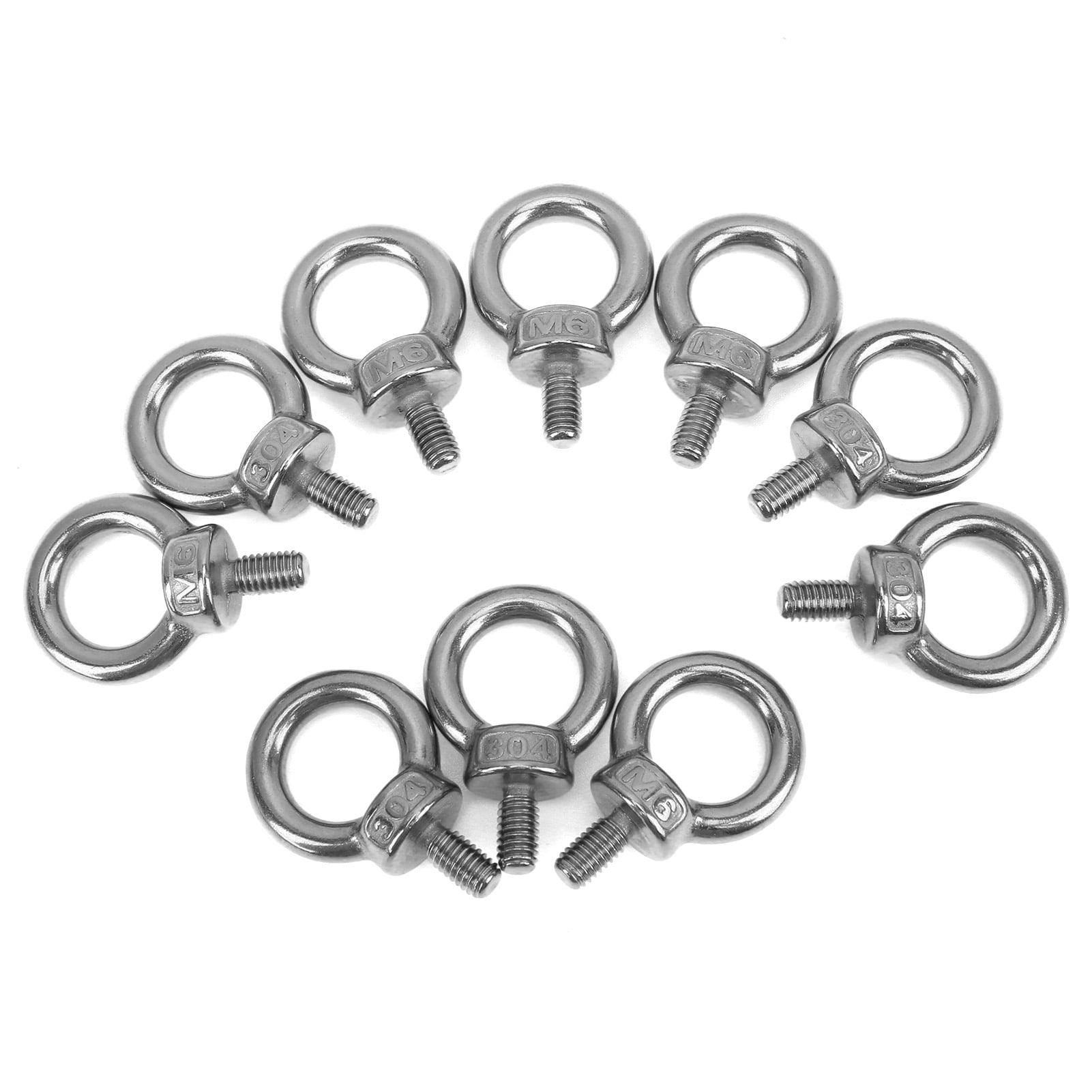 M6 Stainless Steel Ring Eye Bolt , Corrosion Proof, 70kg Load, Ideal ...