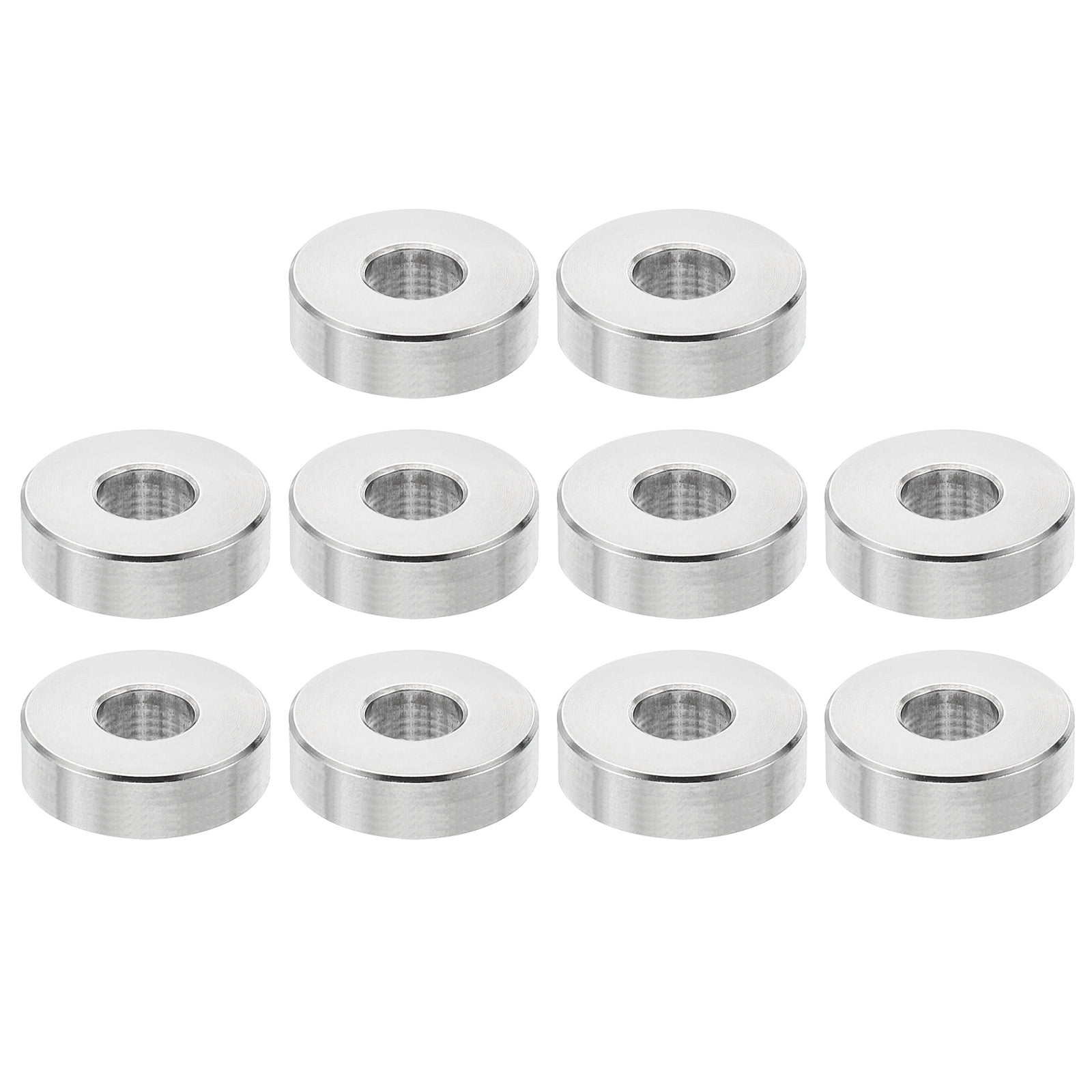 M6 Stainless Steel Spacers, 10 Pcs Metal Spacer Stainless Steel 6.2mm ID x 16mm OD x 6mm L for 1 ...
