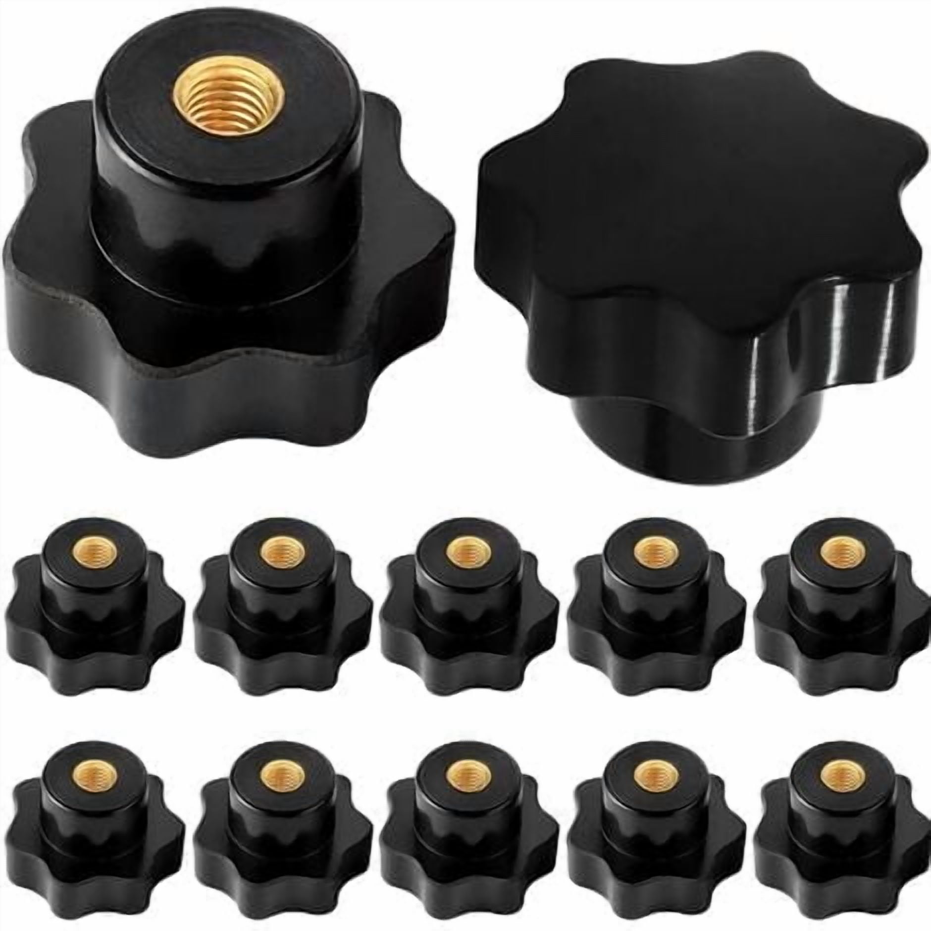 M6 Star Knobs, M6 Female Screw Knurled Thread Tightening Knob, for ...