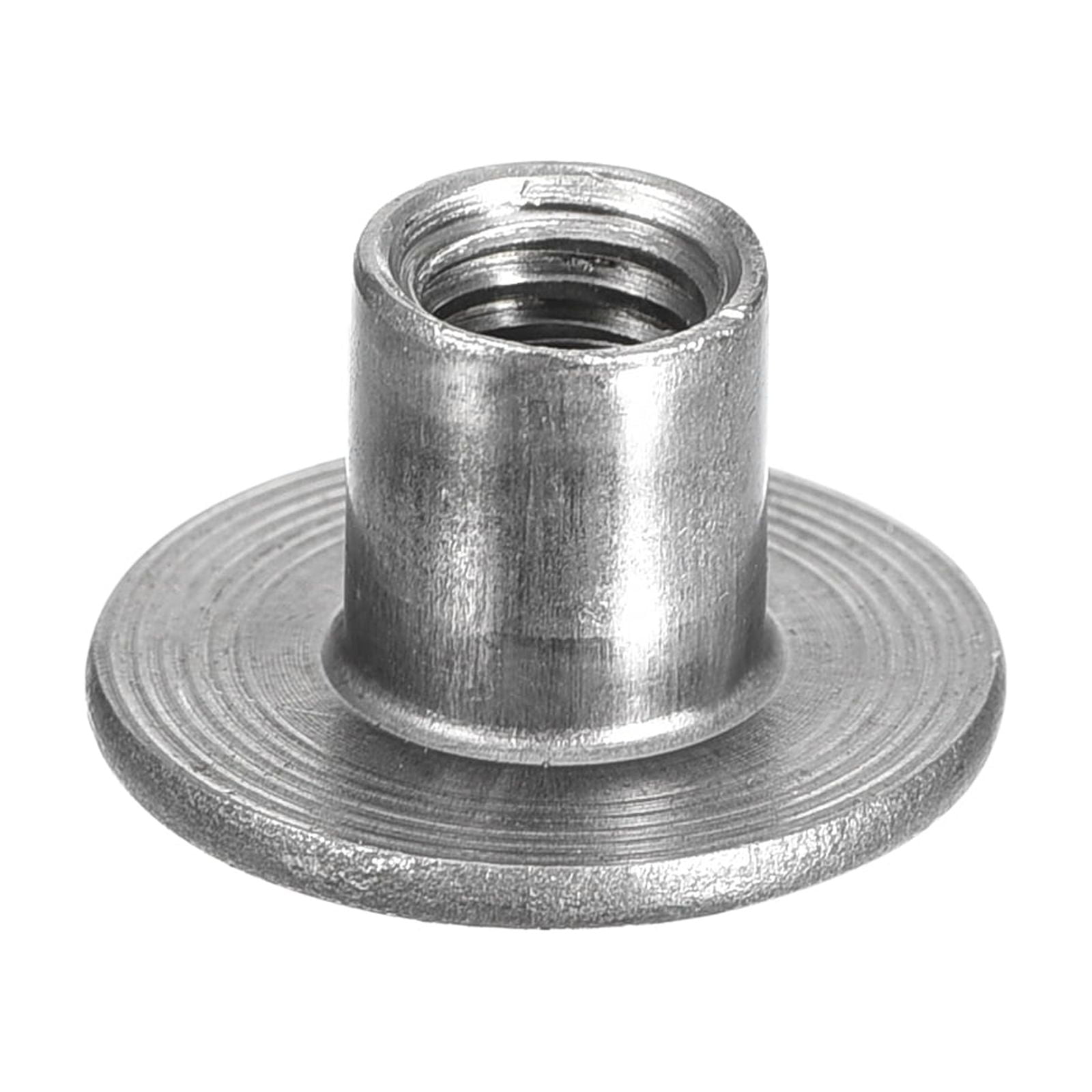 M6 T-nuts, 12 Pack Carbon Steel Tee Nuts, Round Base Weld Nuts 10mm Height - Walmart.com