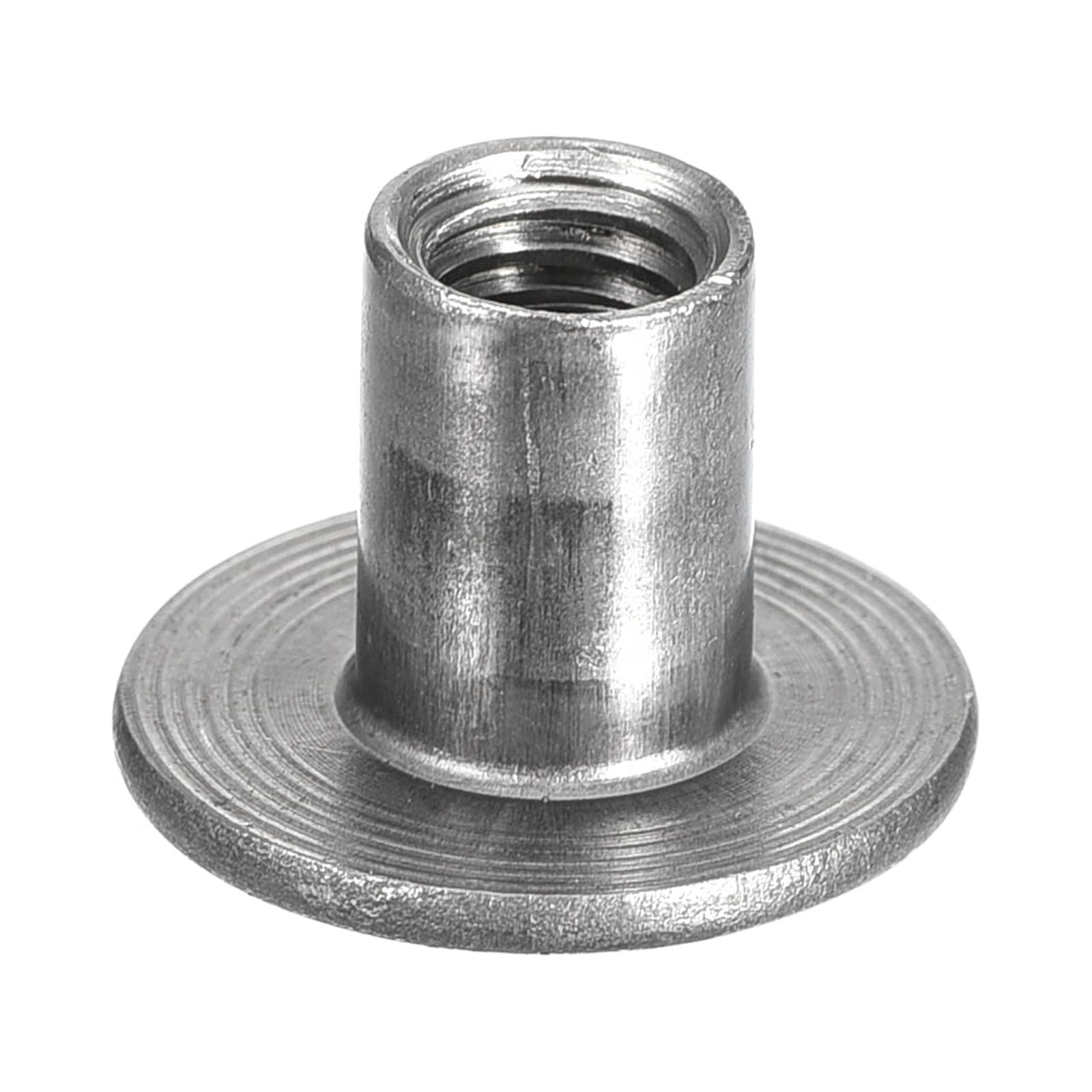 M6 T-nuts, 12 Pack Carbon Steel Tee Nuts, Round Base Weld Nuts 12mm ...