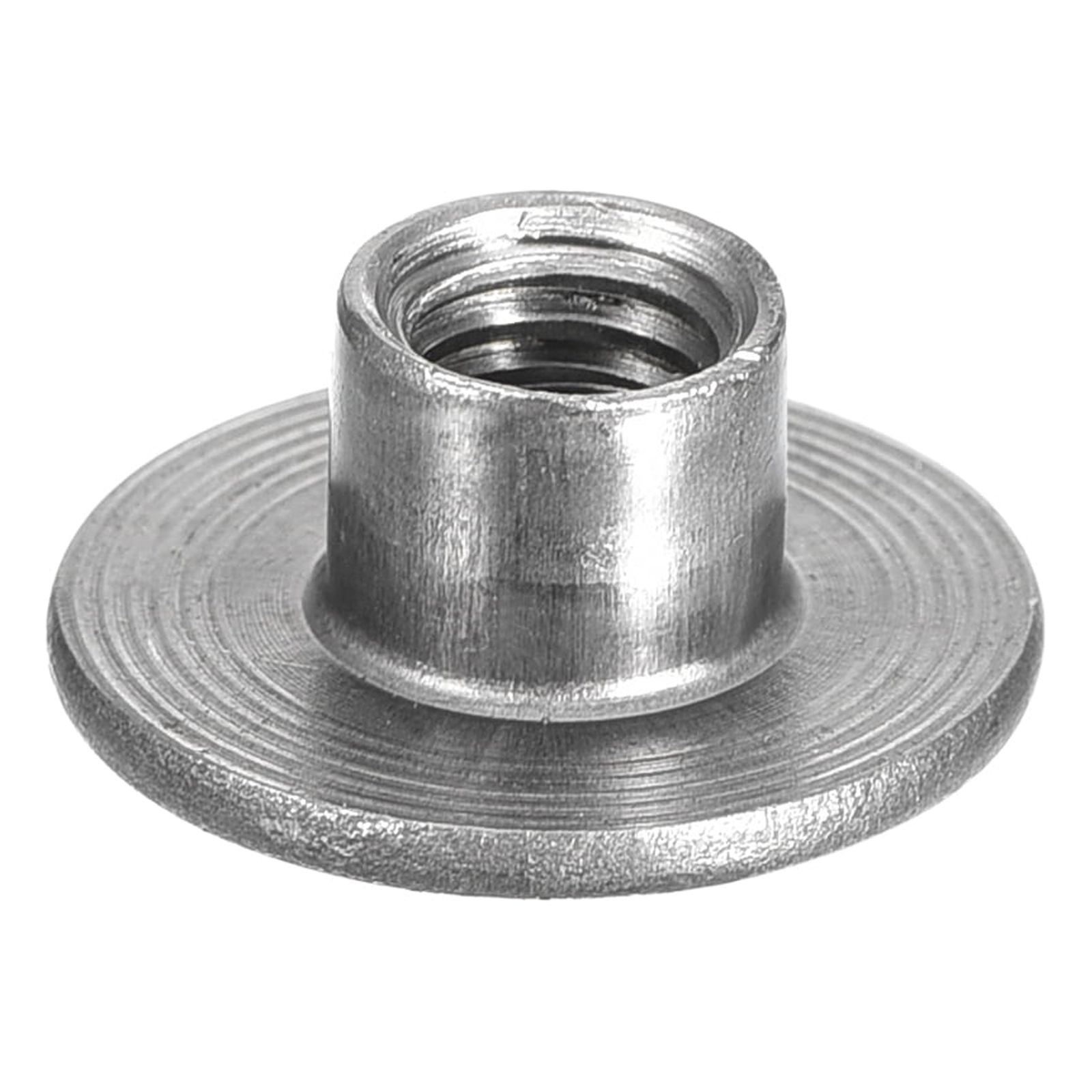 M6 T-nuts, 12 Pack Carbon Steel Tee Nuts, Round Base Weld Nuts 8mm ...