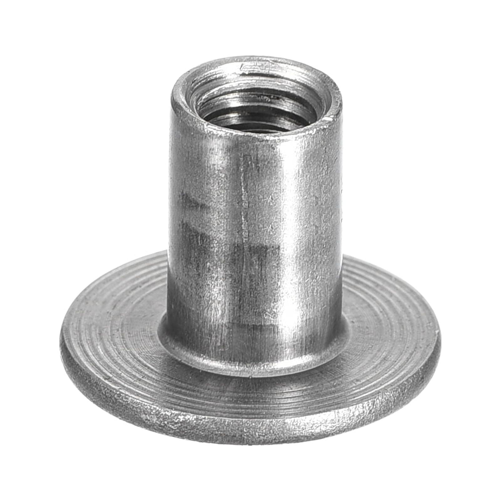 M6 T-nuts, 24 Pack Carbon Steel Tee Nuts, Round Base Weld Nuts 15mm ...