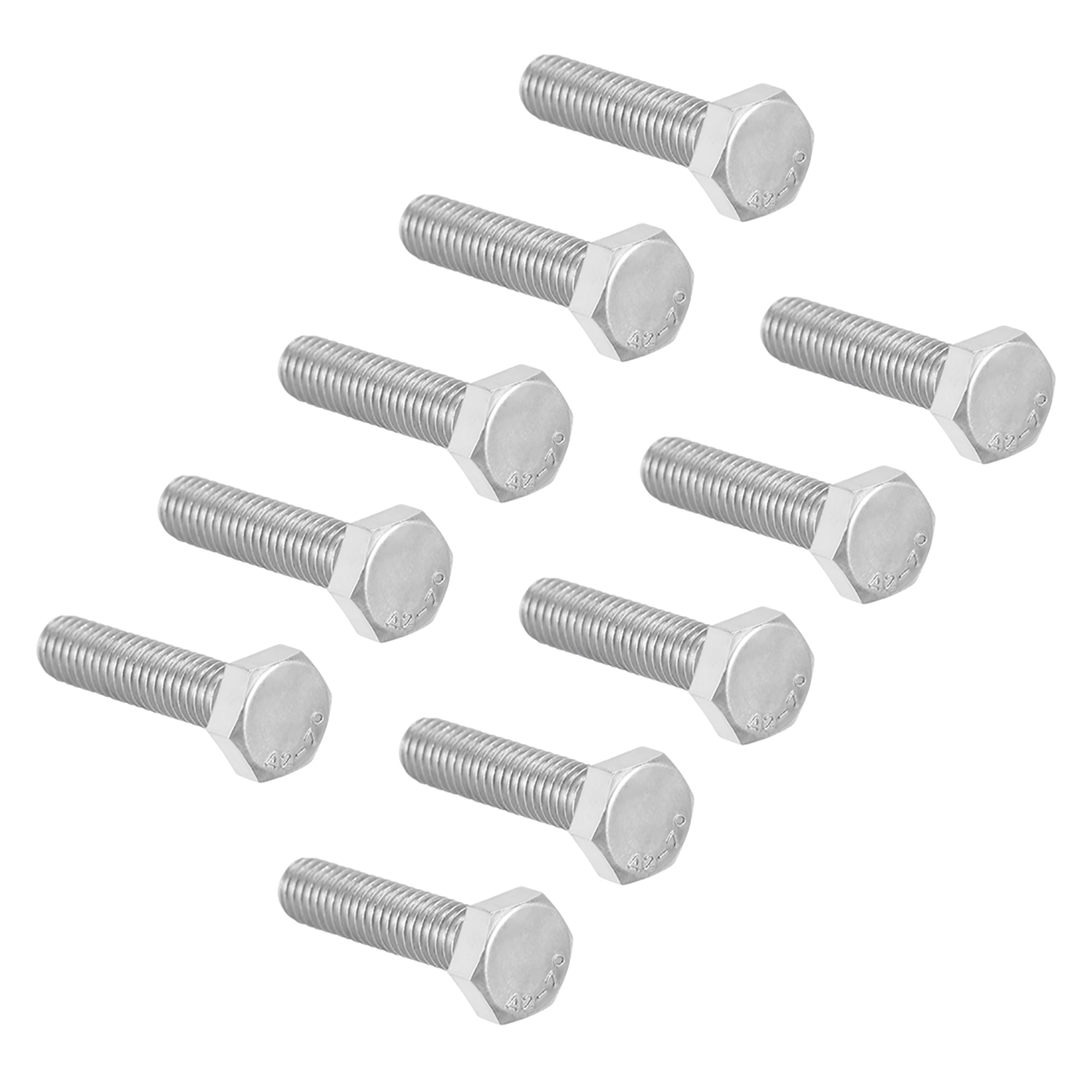 M6 Thread 110mm Hex Screws Bolts 304 Stainless Steel 5 Pack - Walmart.com