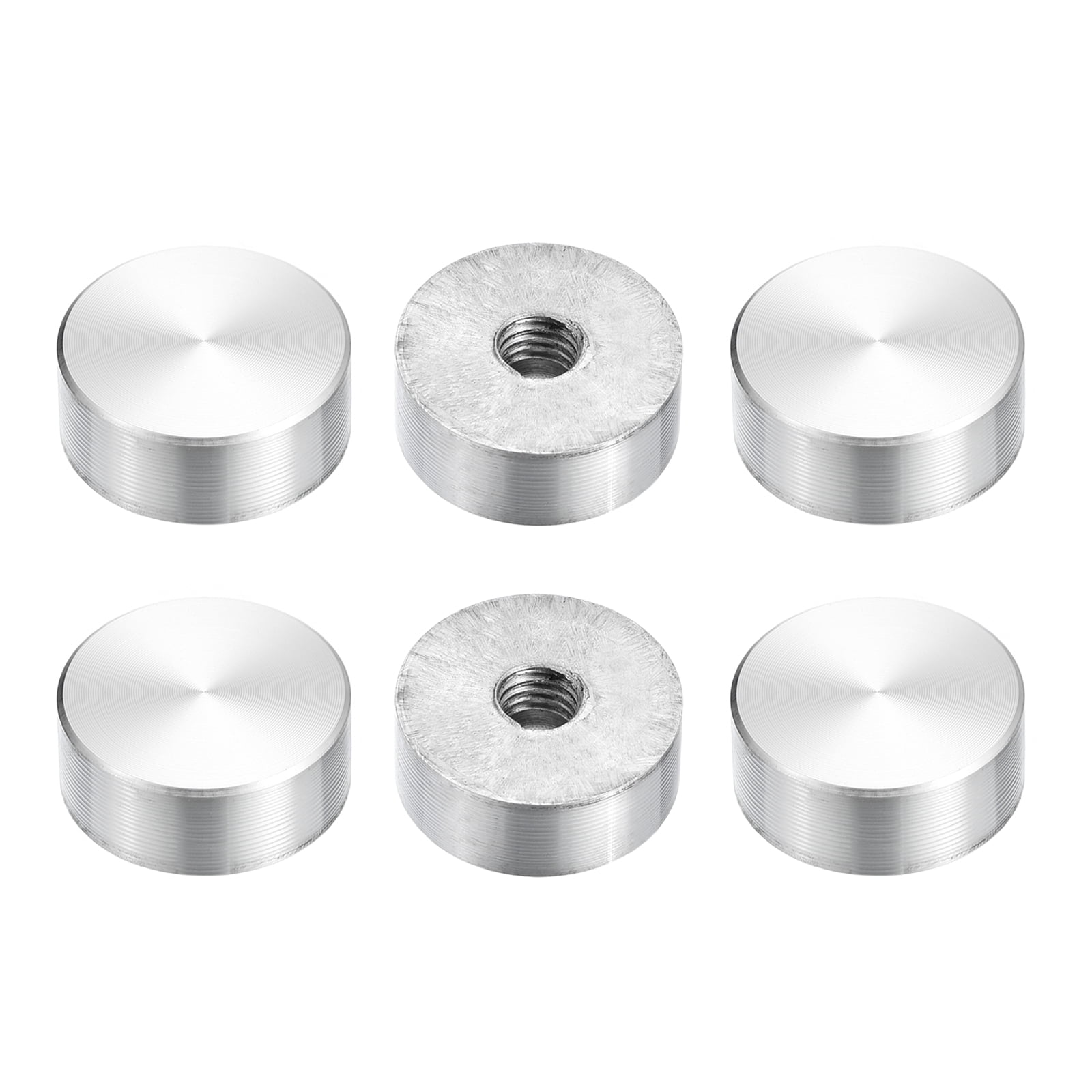M6 Thread 20mm Diameter Round Shape Aluminum Disc Hardware 6pack ...