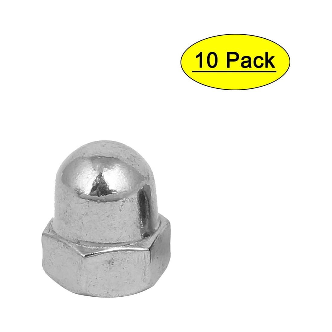 M6 Thread Dia 316 Stainless Steel Dome Head Cap Acorn Hex Nut Silver ...
