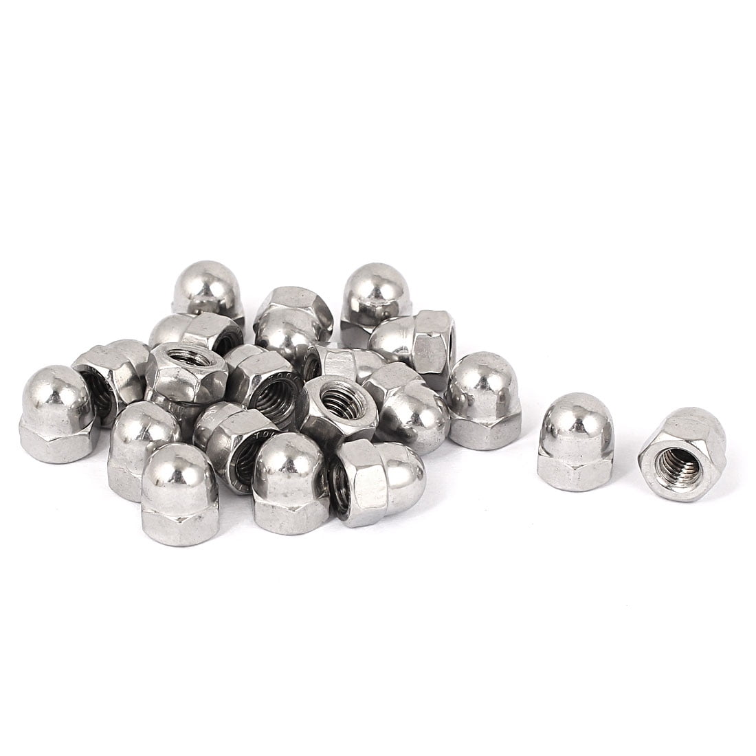 M6 Thread Dia Dome Head 316 Stainless Steel Cap Acorn Hex Nuts 20Pcs ...