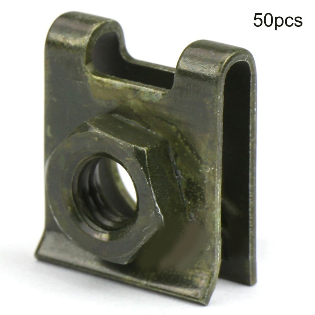 M6 U-Type Clips Nuts Speed Fasteners Bolts Screws Kit Car Motorcycle ...