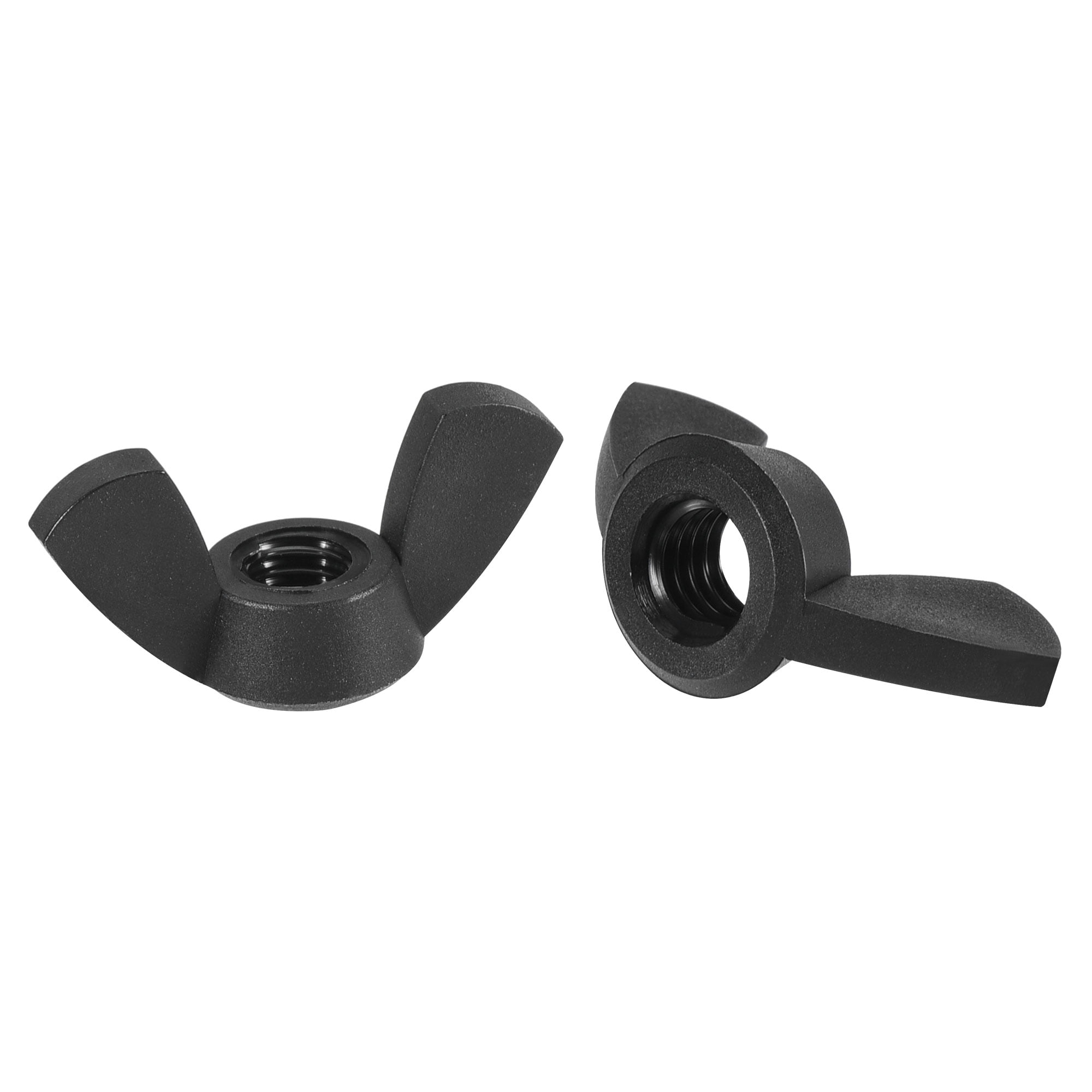M6 Wing Nuts Butterfly Nut Nylon Black 12 Pack - Walmart.com