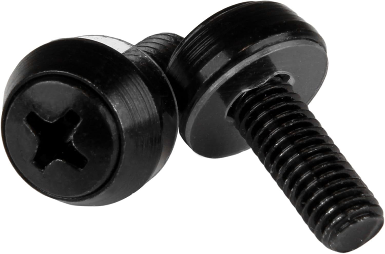 M6 X 12mm - Screws - 100 Pack, Black - M6 Mounting Screws for Server ...
