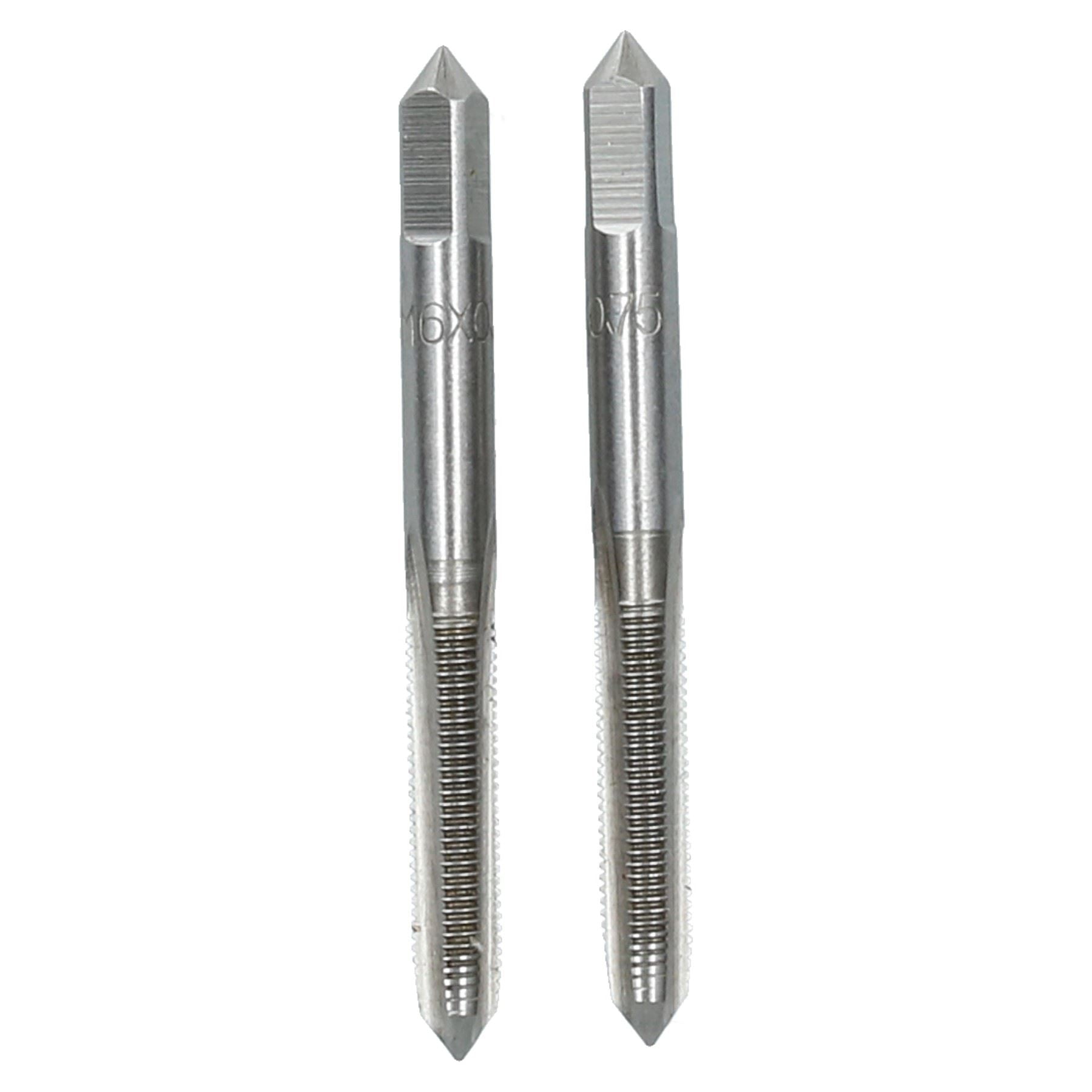M6 x 0.75mm Metric Tap Set, Tungsten Steel, Taper and Plug Thread ...