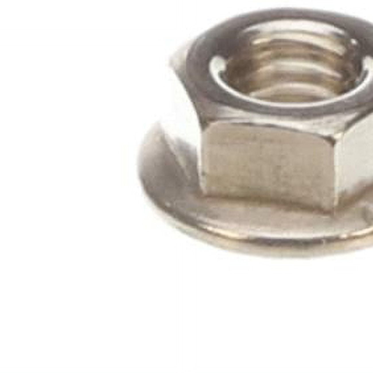 M6 x 1 mm Stainless Steel Flange Serrated Nut - Walmart.com