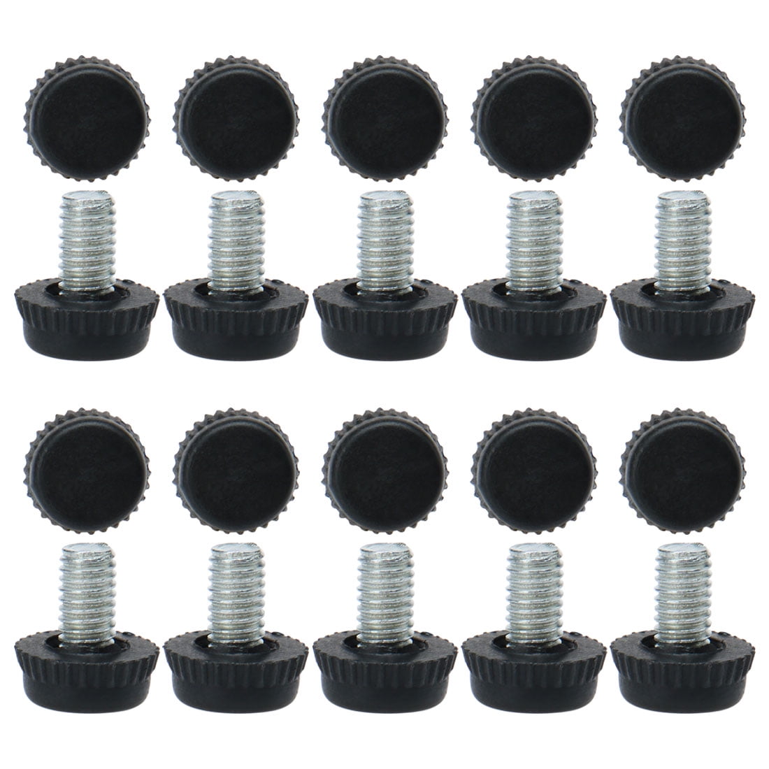 M6 x 10 x 15mm Leveling Feet Adjustable Support Cover for Machine Leg ...