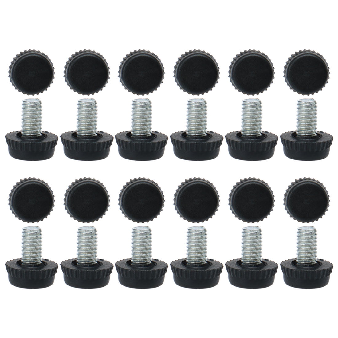 M6 x 10 x 15mm Leveling Feet Adjustable Support Cover for Machine Leg ...
