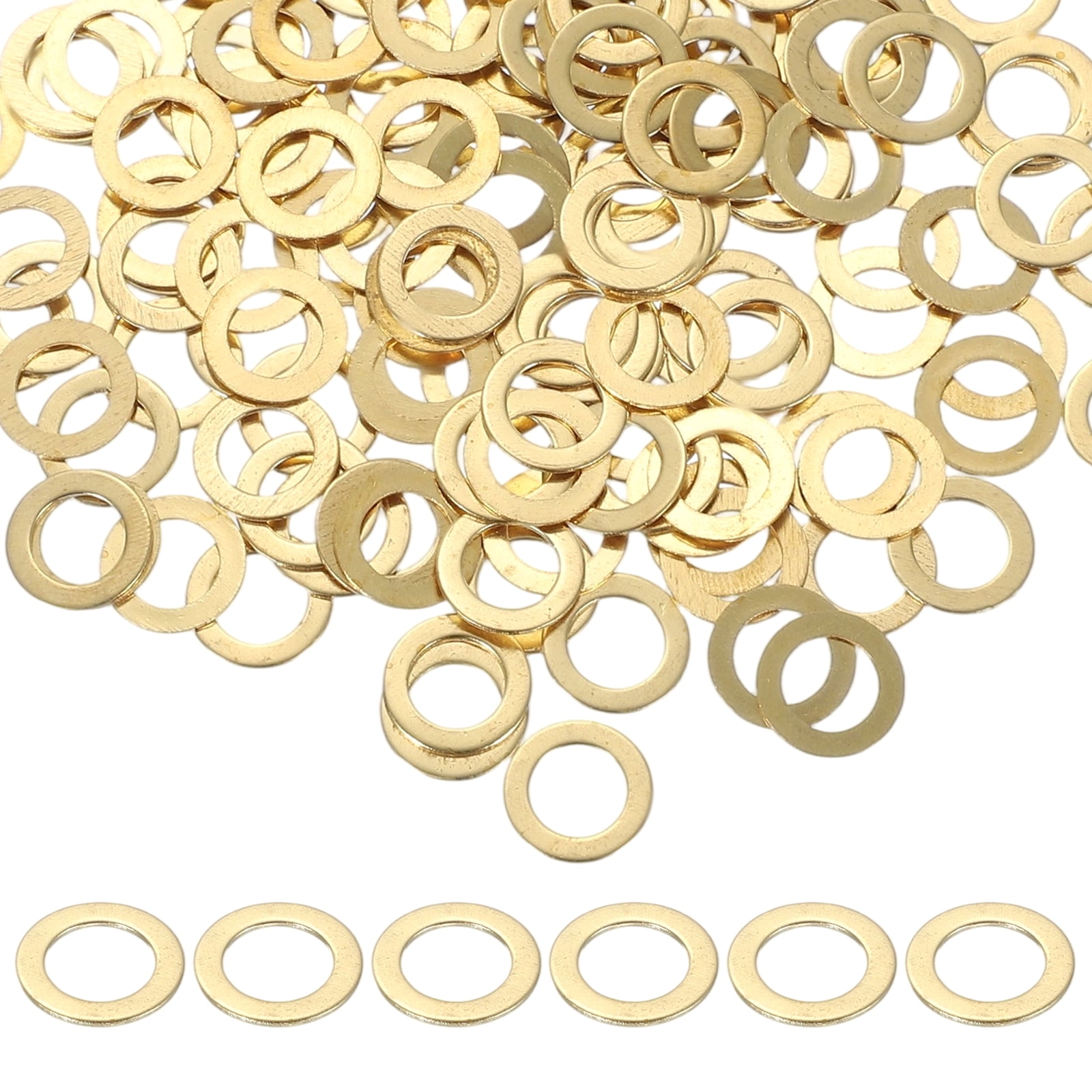 M6 x 10mm Brass Screw Washers Set, 150Pcs Bronze Flat Washers for ...