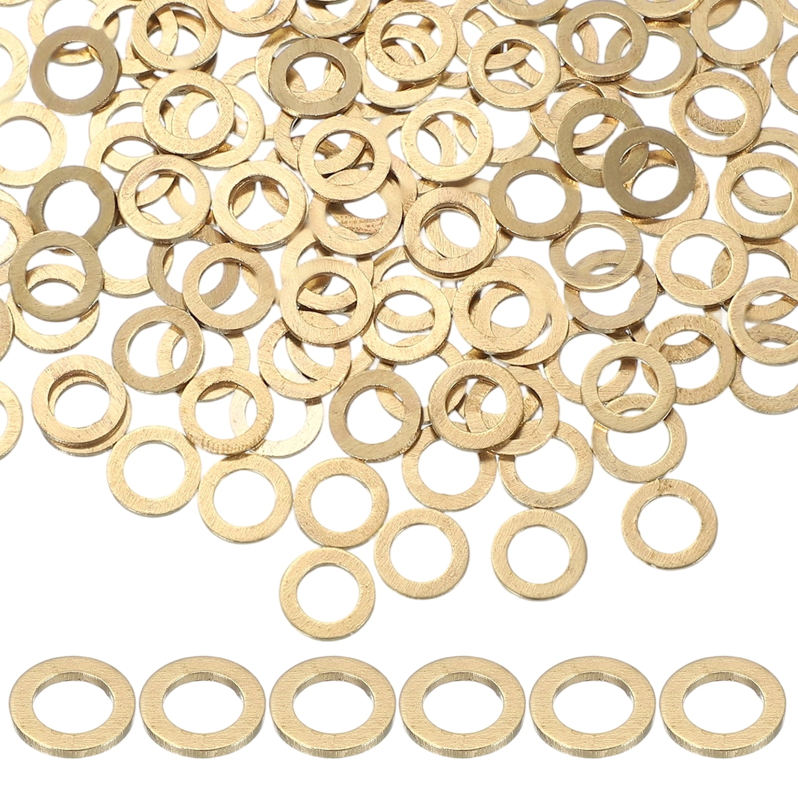 M6 x 10mm Brass Screw Washers Set, 150Pcs Bronze Flat Washers for ...