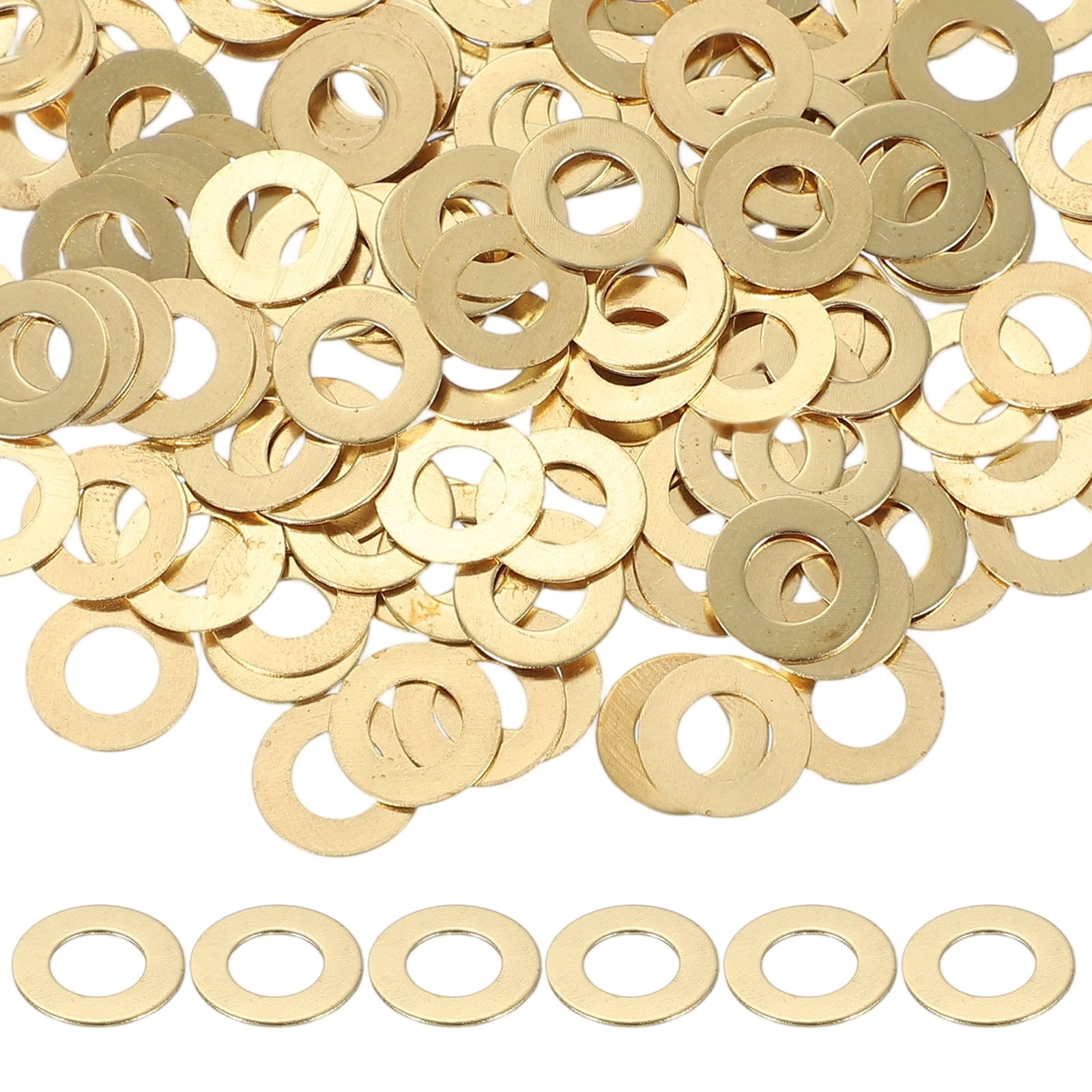 M6 x 12mm Brass Screw Washers Set, 150Pcs Bronze Flat Washers for ...