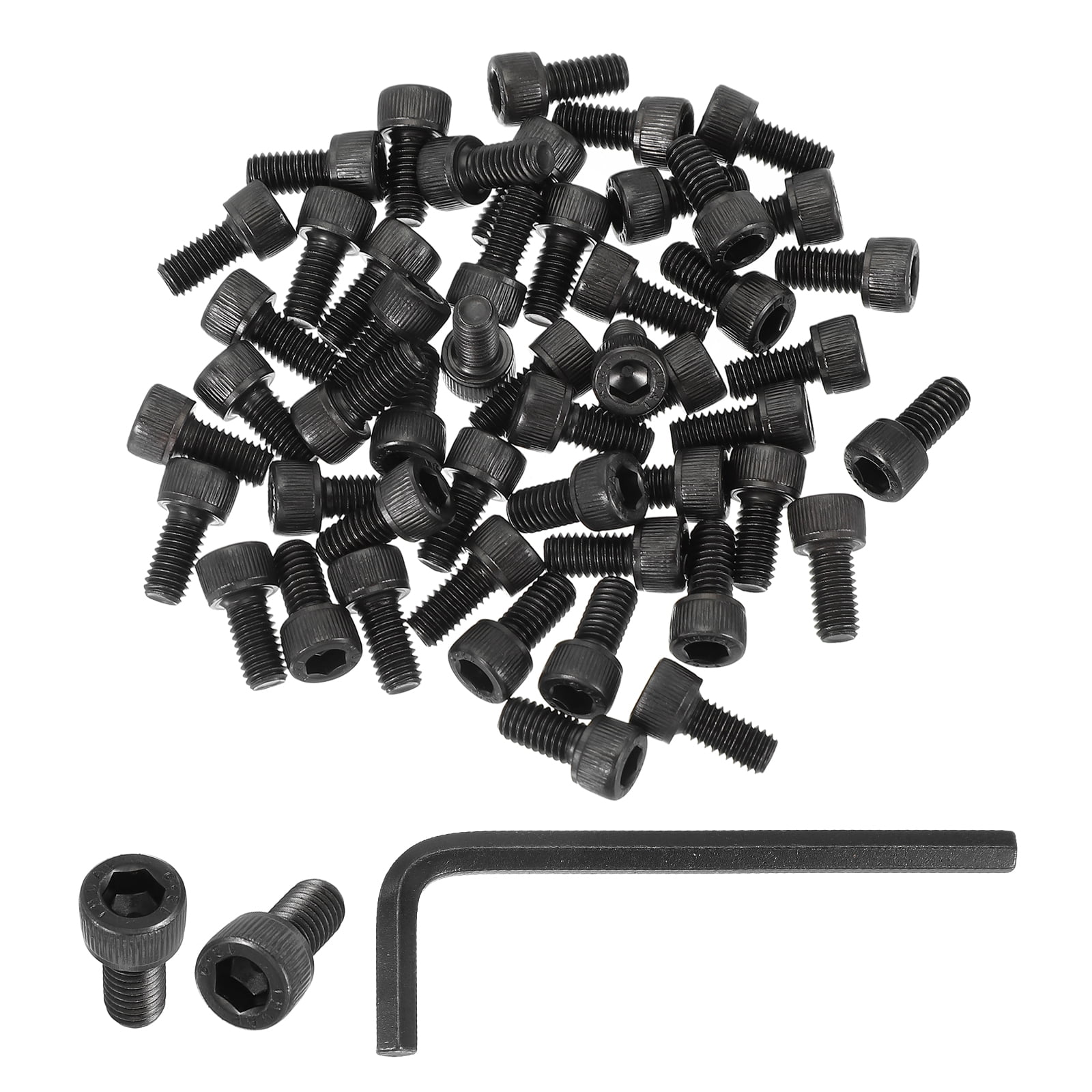 M6 x 12mm Hex Socket Head Screws Cap Bolt, 50 Pack 12.9 Grade Carbon ...