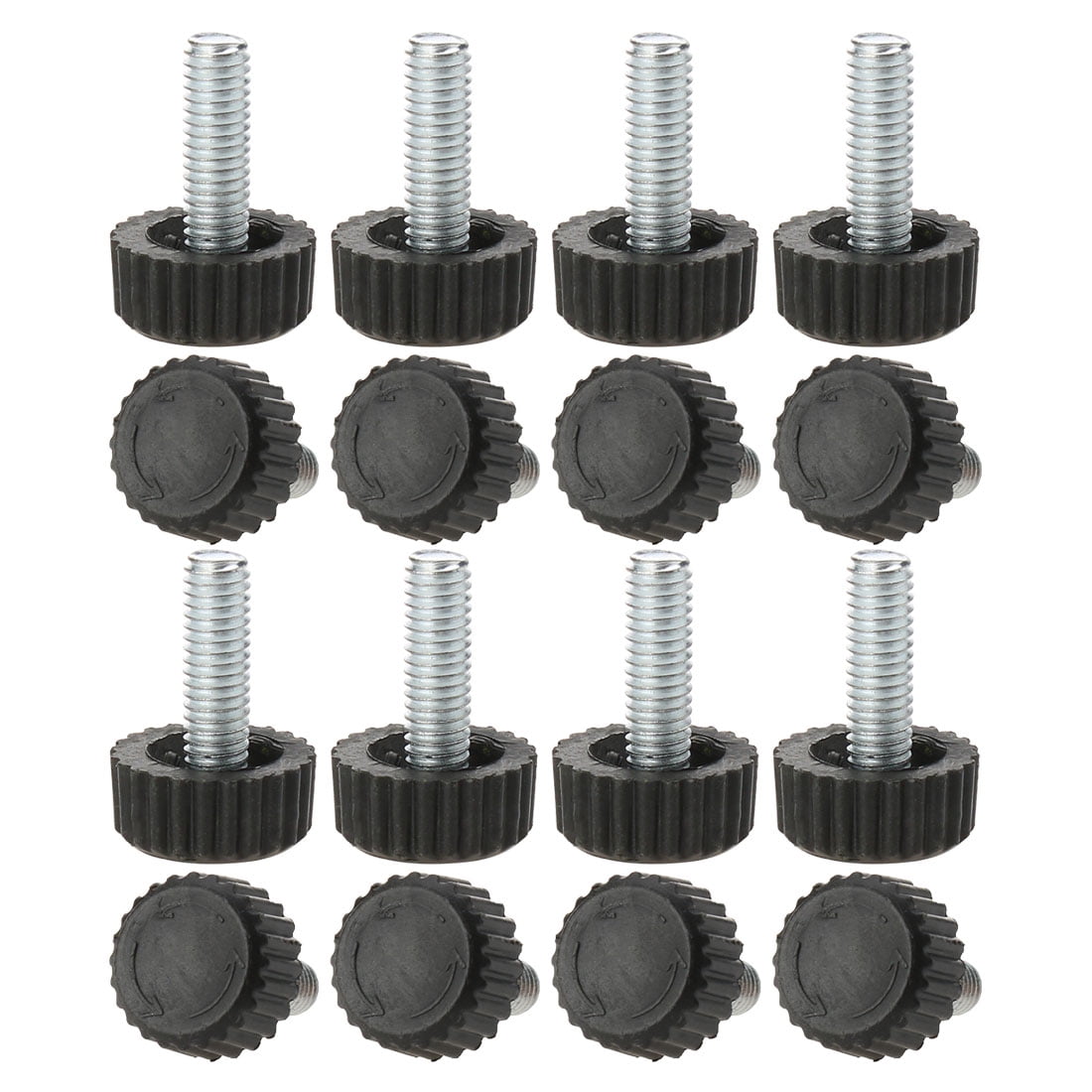 M6 x 18 x 18mm Hand Screw Leveling Feet Adjustable Leveler for Table ...