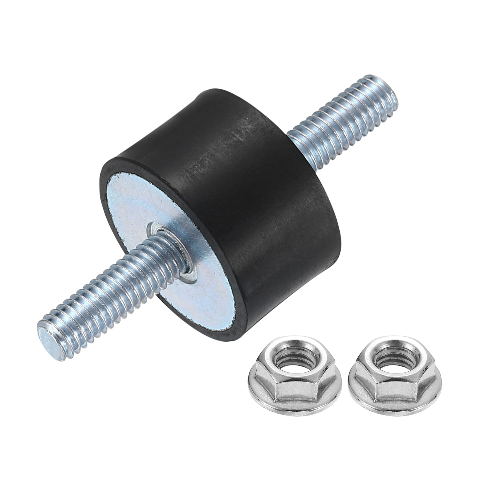 M6 x 18mm Rubber Mounts, 15 x 25mm Rubber Vibration Isolator with Nuts ...