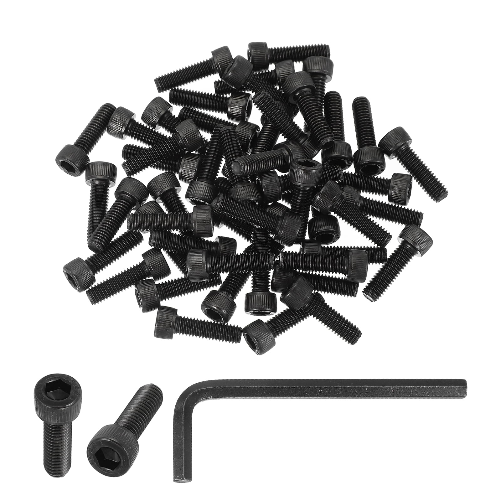 M6 x 20mm Hex Socket Head Screws Cap Bolt, 50 Pack 12.9 Grade Carbon ...