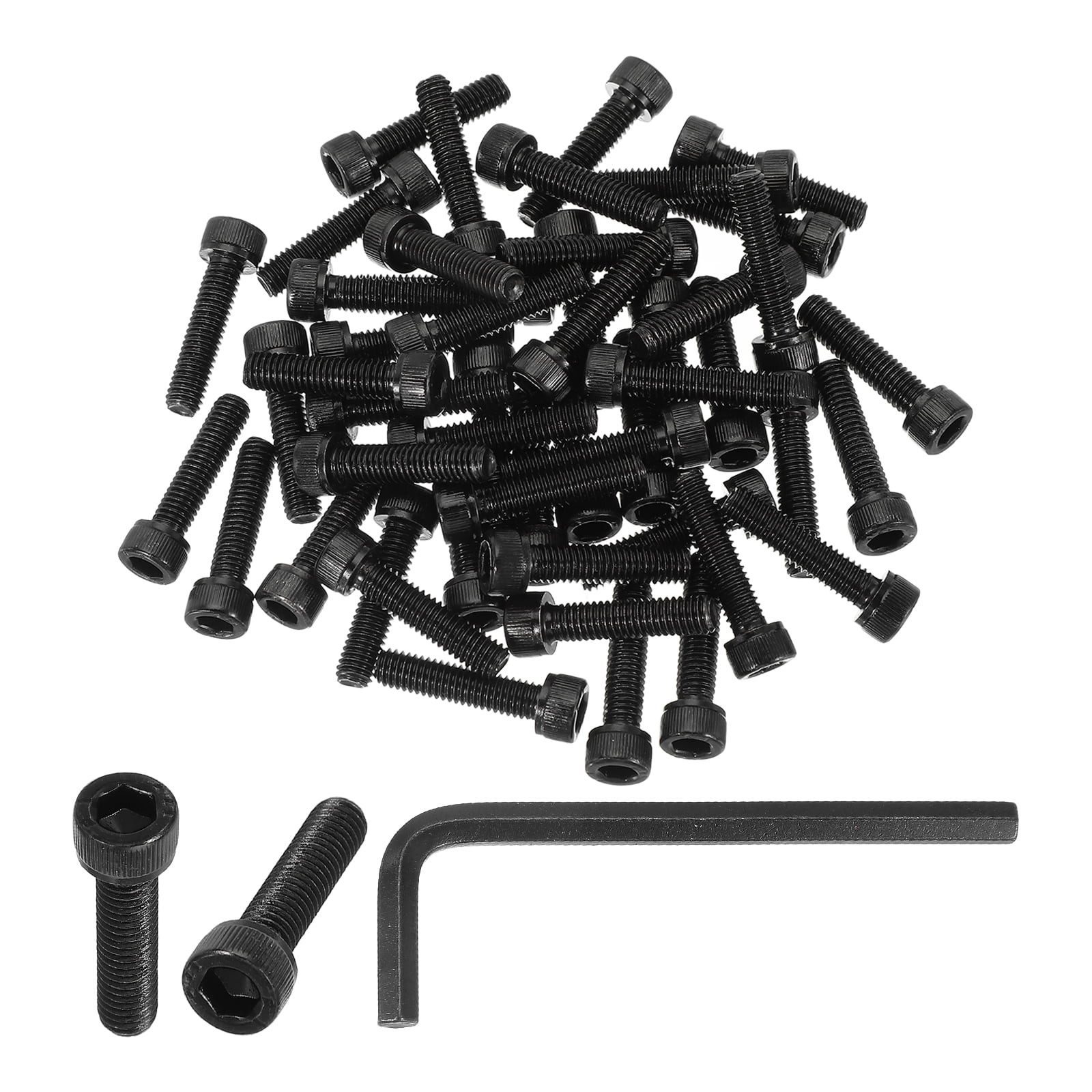 M6 x 25mm Hex Socket Head Screws Cap Bolt, 50 Pack 12.9 Grade Carbon ...