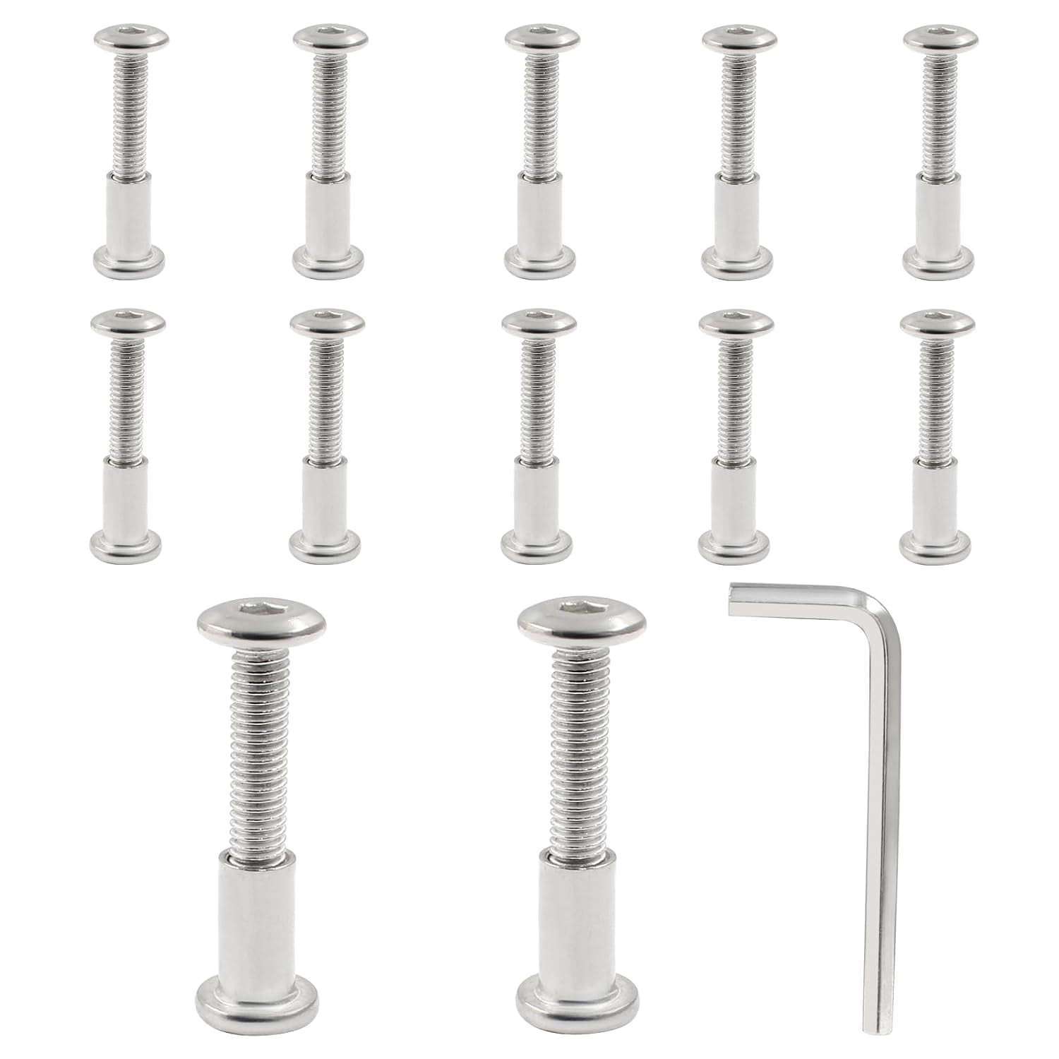 M6 x 35mm Screw Post Binding Screws, Stainless Steel Leather Screw ...
