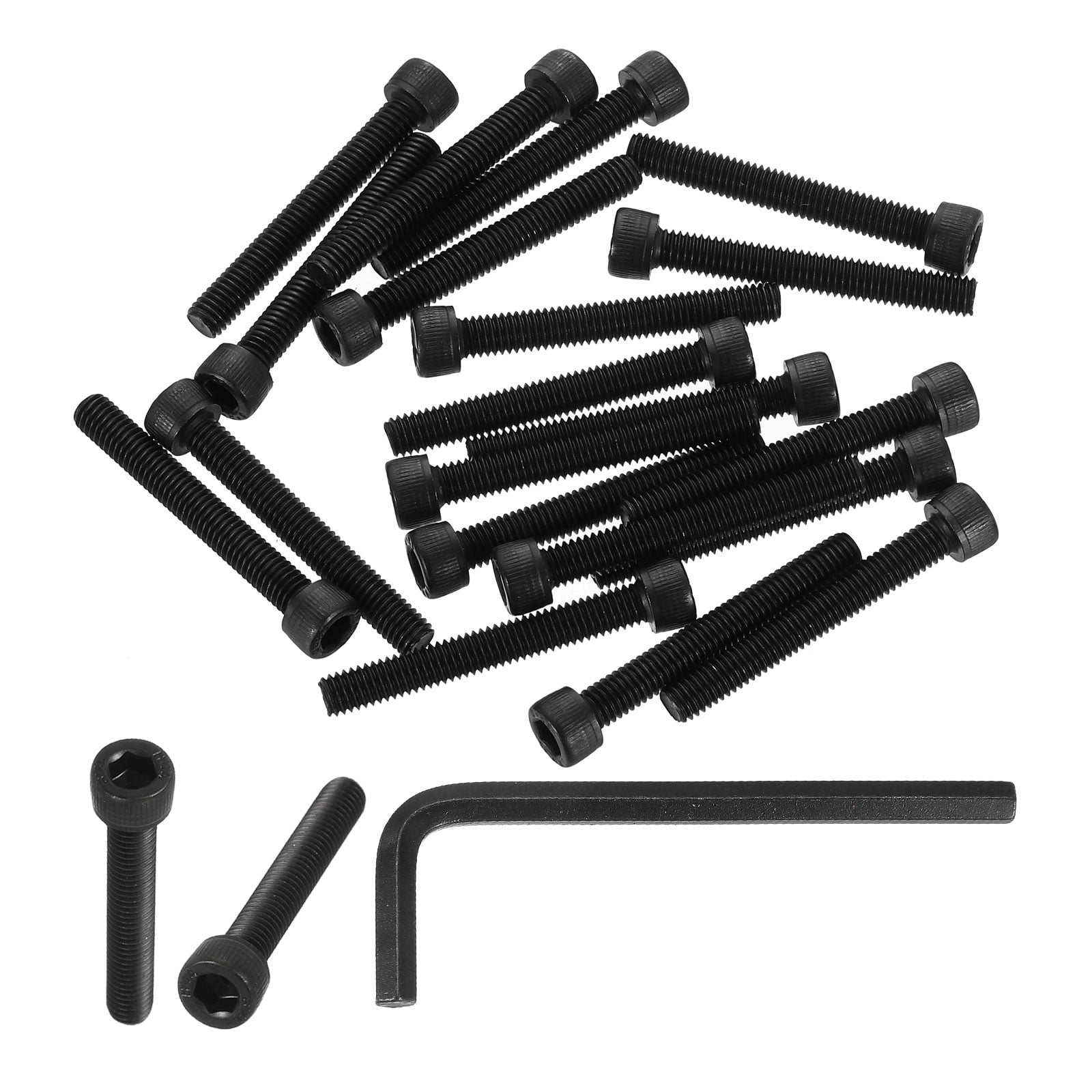 M6 x 45mm Hex Socket Head Screws Cap Bolt, 20 Pack 12.9 Grade Carbon ...