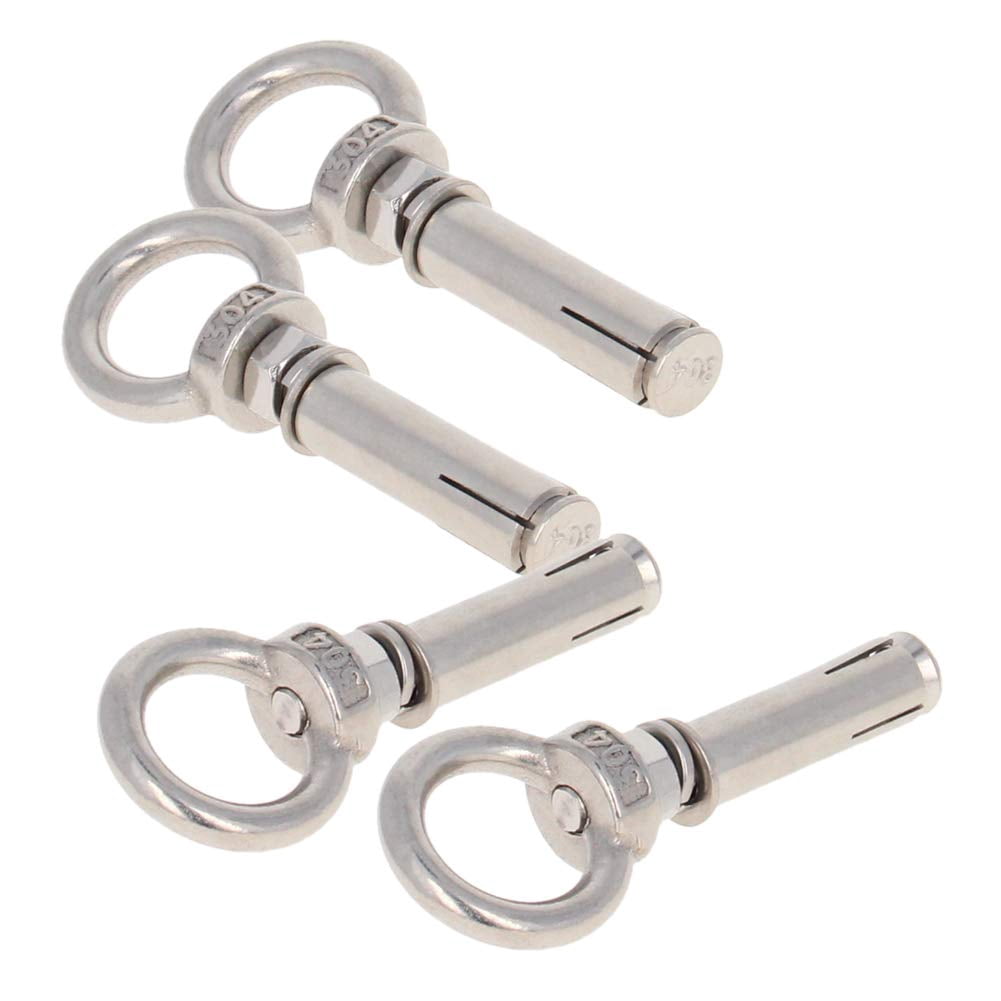 M6 x 50 Expansion Eyebolt Eye Nut Screw with Ring 304 Stainless Steel ...