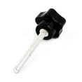 M6 x 60mm Male Threaded Screw On Plastic Star Head Clamping Knob Handle ...