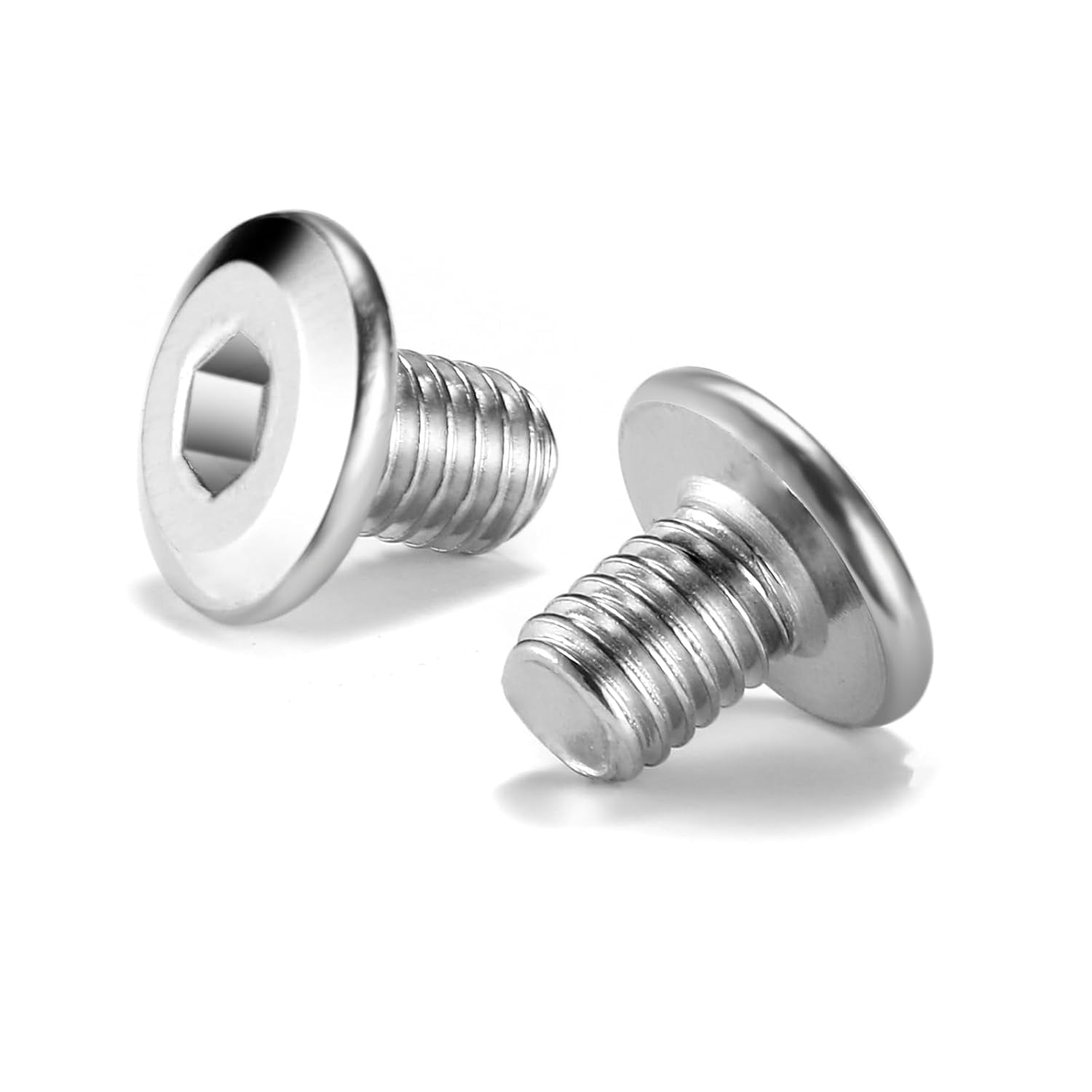 M6 x 8mm 20Pcs Flat Head Hex Socket Cap Screws Bolts, 304 Stainless ...